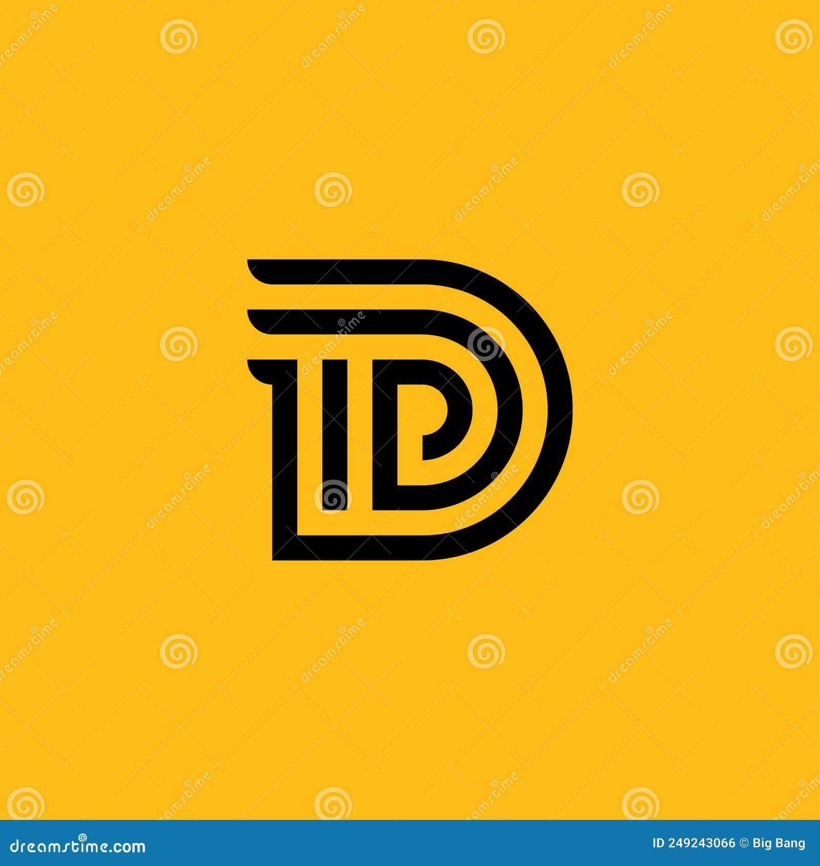 D Logo Design and Template. Creative D Icon Initials Based Letters in ...