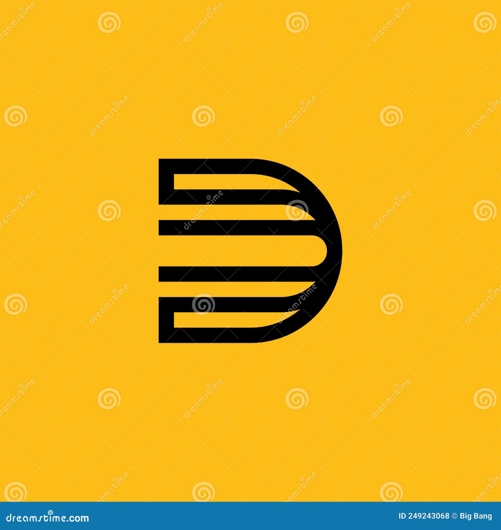 D Logo Design and Template. Creative D Icon Initials Based Letters in ...