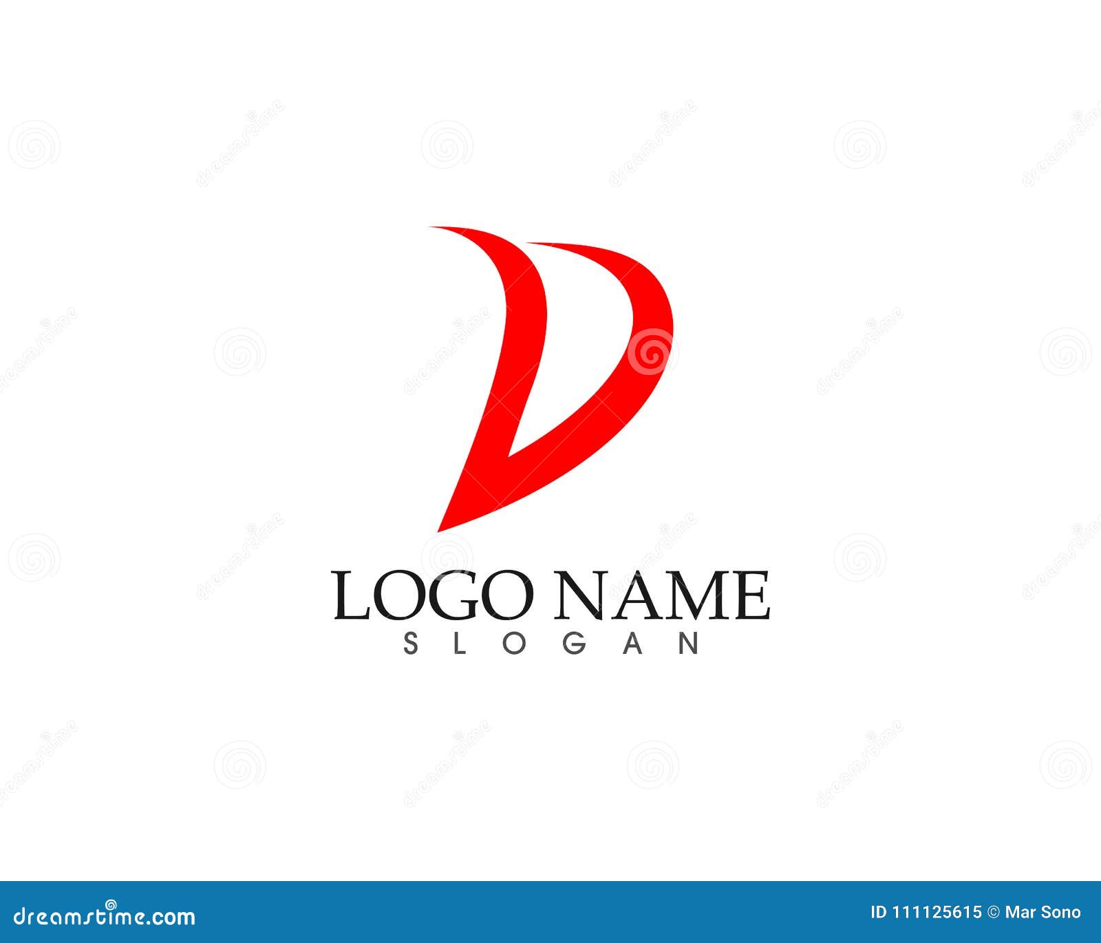 D Logo and Symbols Template Icons App Stock Vector - Illustration of ...