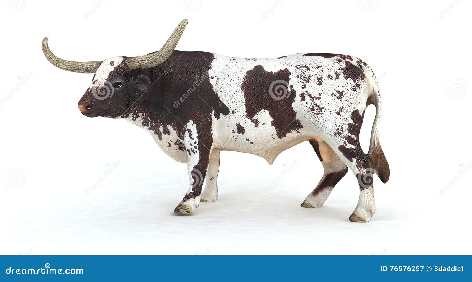 3d longhorn bull render stock illustration. Illustration of calf - 76576257