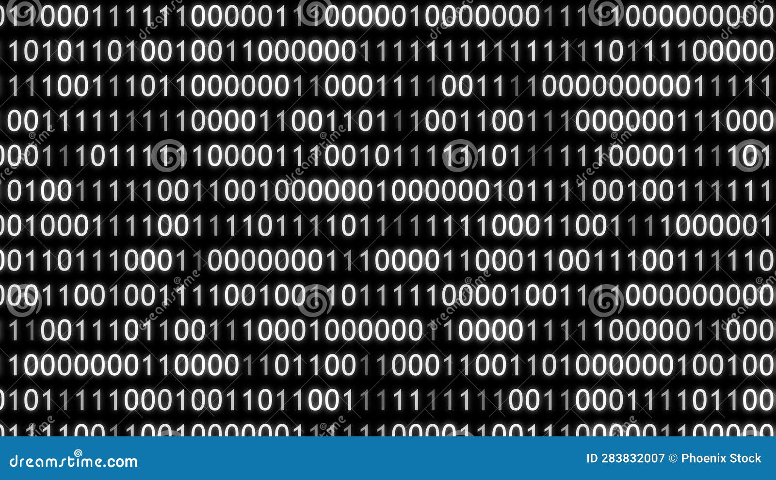 3D LOOP 0 and 1 MOVING BG ANIMATION for CYBERSECURITY. Stock Illustration - Illustration of ...