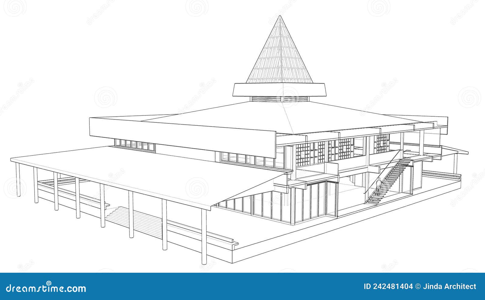 3D Looped Animation of Building Project Stock Footage - Video of ...