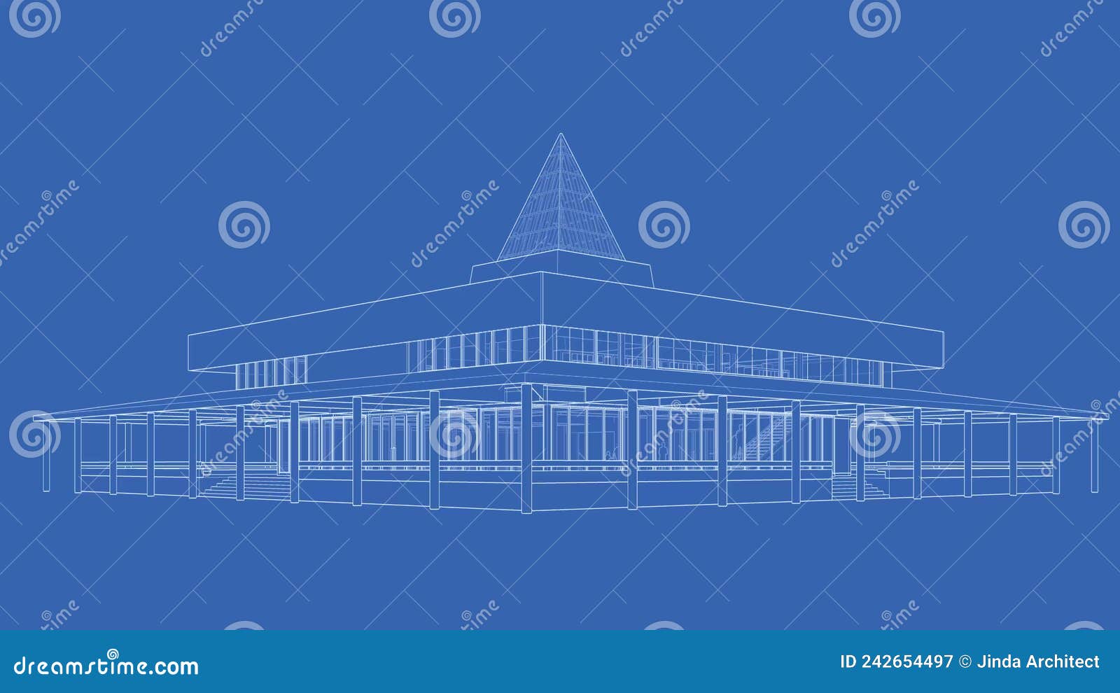 3D Looped Animation of Building Project Stock Video - Video of office ...