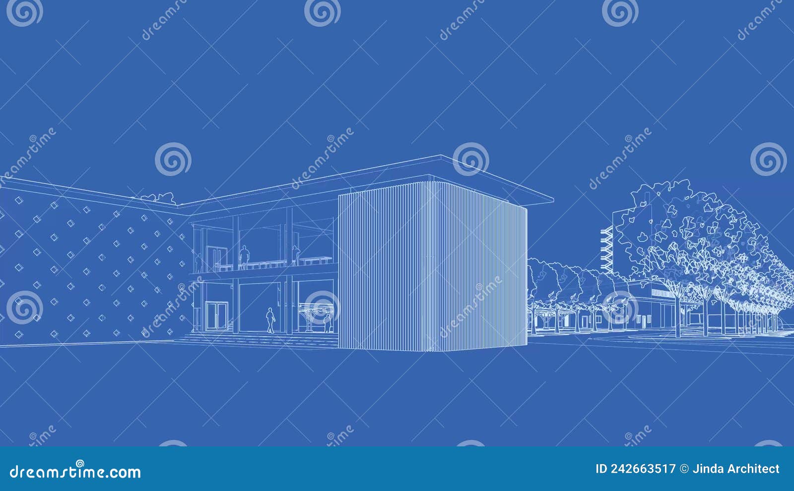 3D Looped Animation of Building Project Stock Video - Video of ...