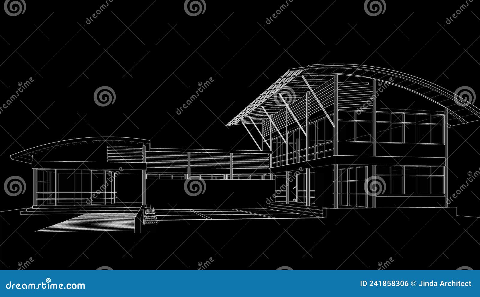 3D Looped Animation of Building Project Stock Footage - Video of ...