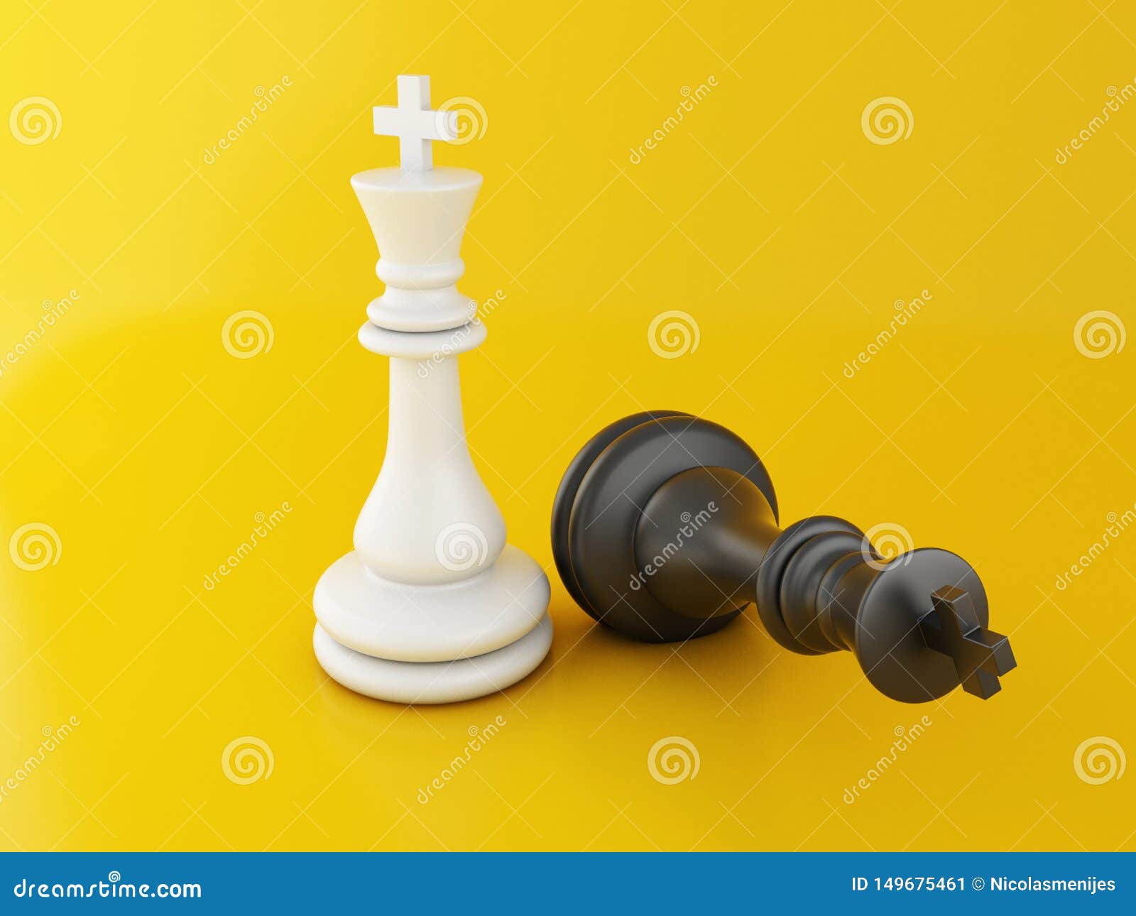 3d Lost Chess Piece, Falling Chess Stock Illustration - Illustration of ...
