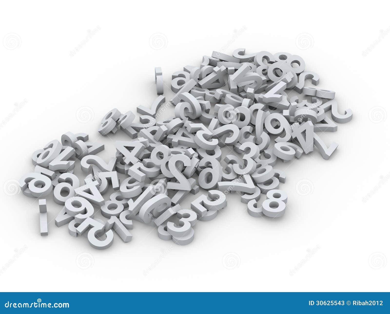 3d lots of number stock illustration. Illustration of creativity - 30625543