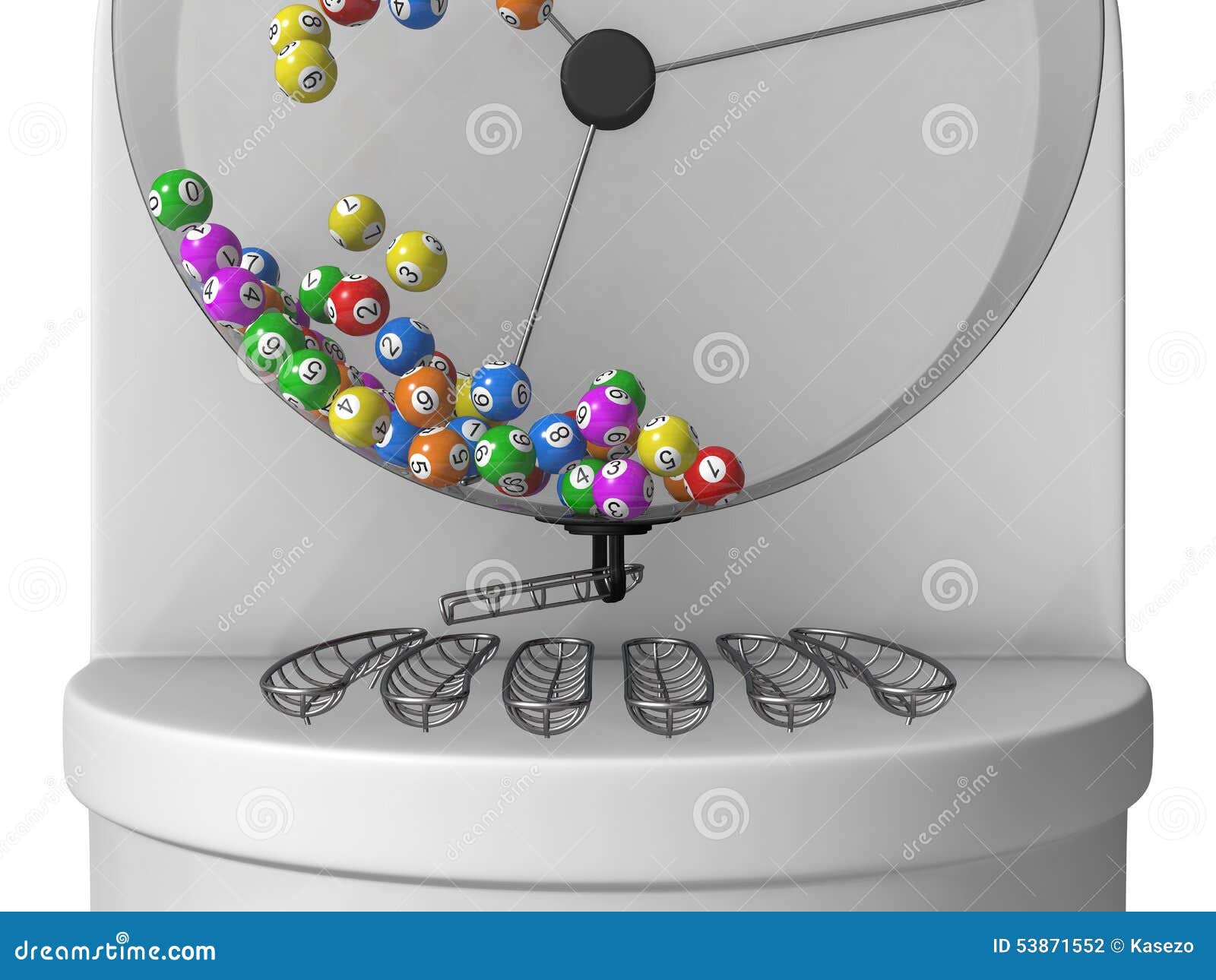 3d lottery machine concept stock illustration. Illustration of ...