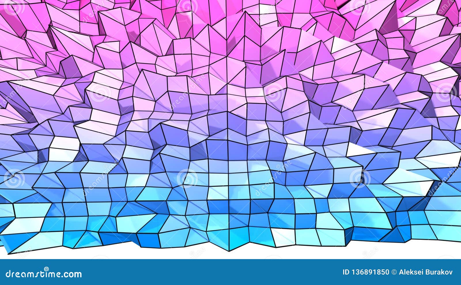 3d Low Poly Abstract Geometric Background with Modern Gradient Colors ...