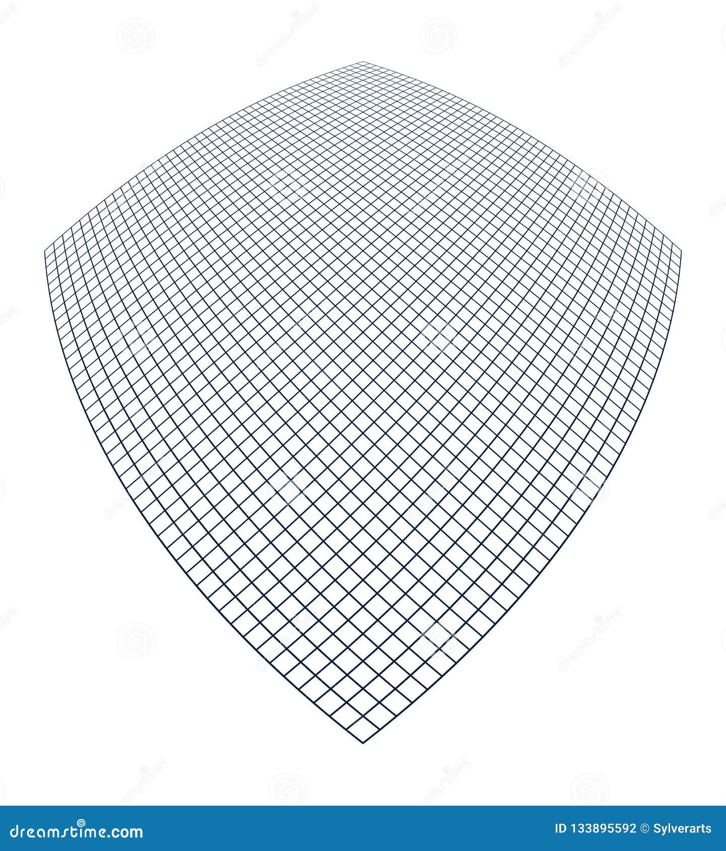 3d Low Poly Mesh In A Shape Of Rhombus Surface Vector Abstract B Stock
