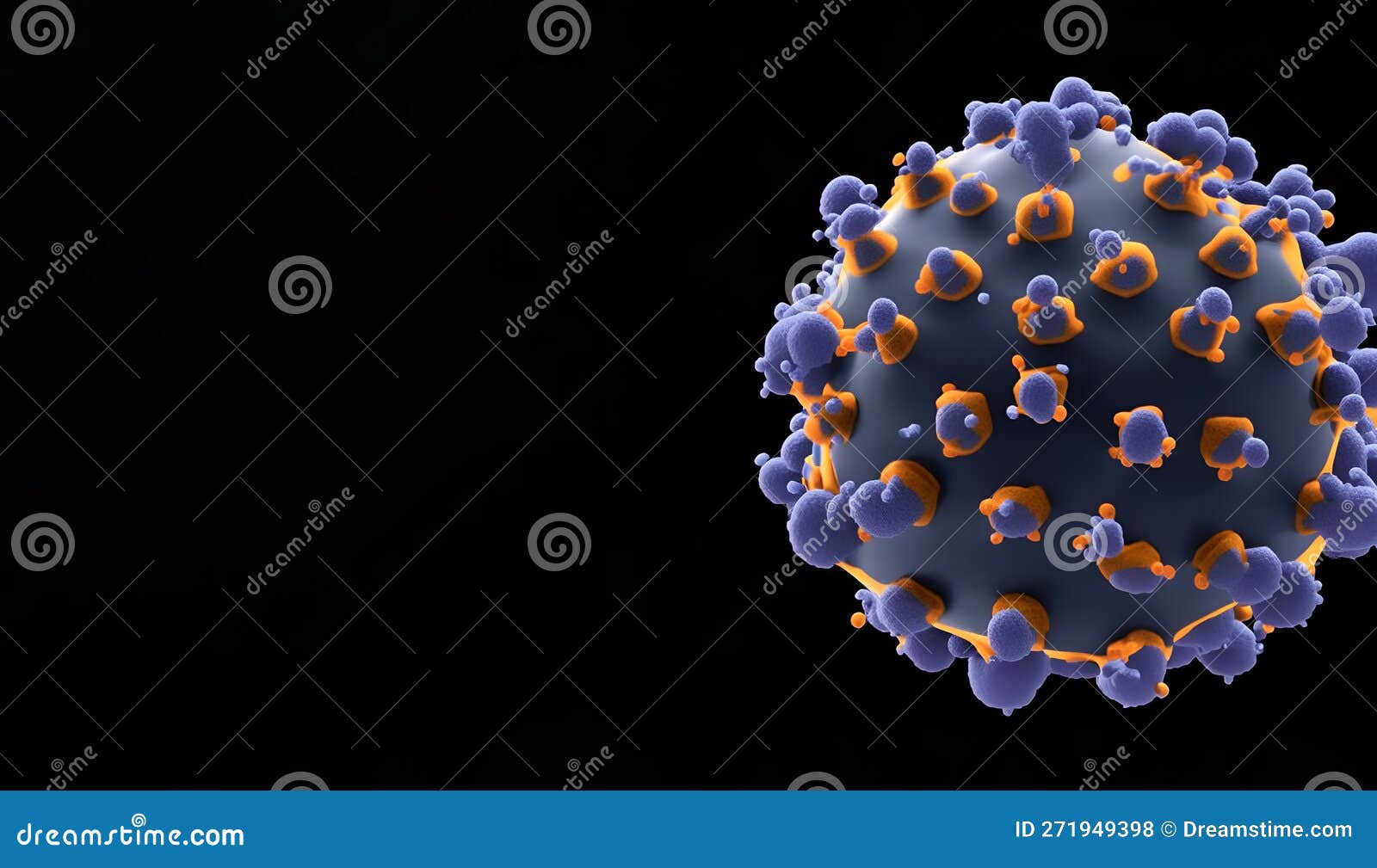 3d macro virus cell stock illustration. Illustration of cell - 271949398