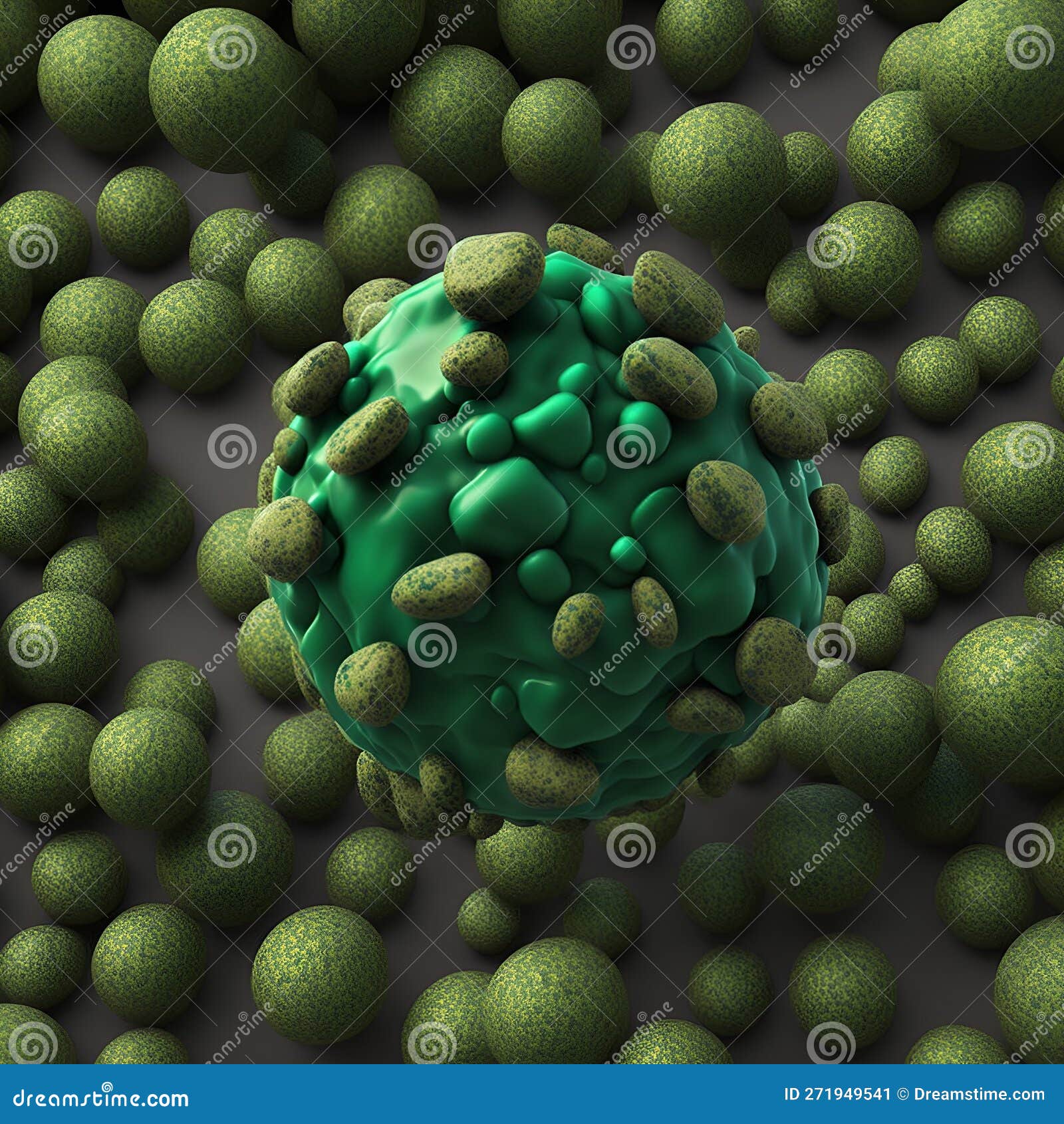 3d macro virus cell stock illustration. Illustration of neurone - 271949541