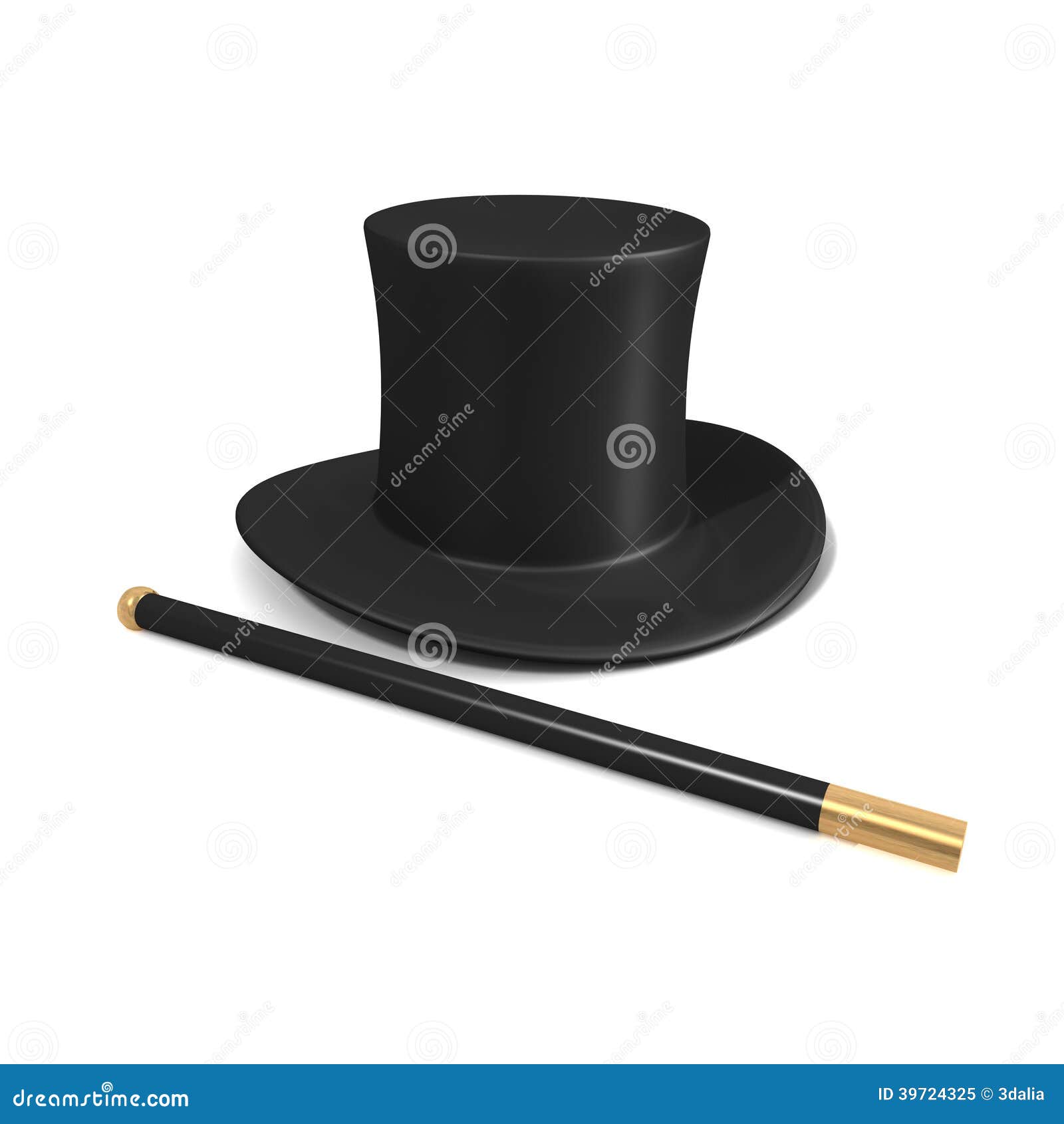 3d Render Of A Magicians Hat Stock Photography | CartoonDealer.com ...
