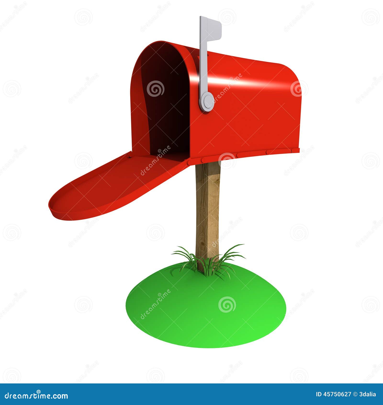 3d Mail box stock illustration. Illustration of open - 45750627