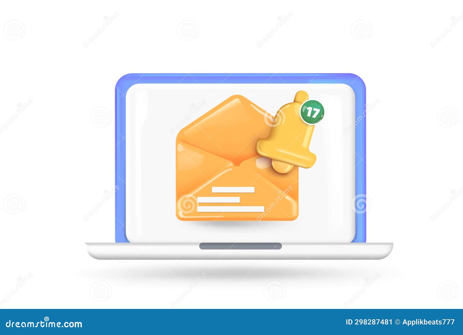 3d Mail Envelope Icon Set , New Messag. 3d Realistic Vector Stock ...