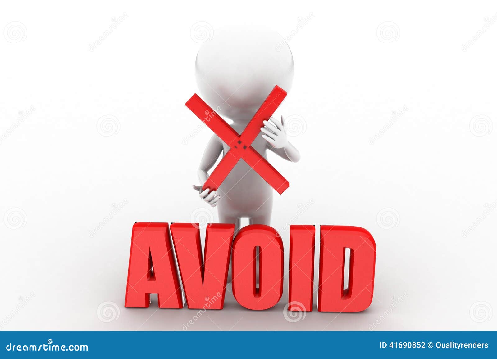 3d man avoid concept stock illustration. Illustration of arrow - 41690852