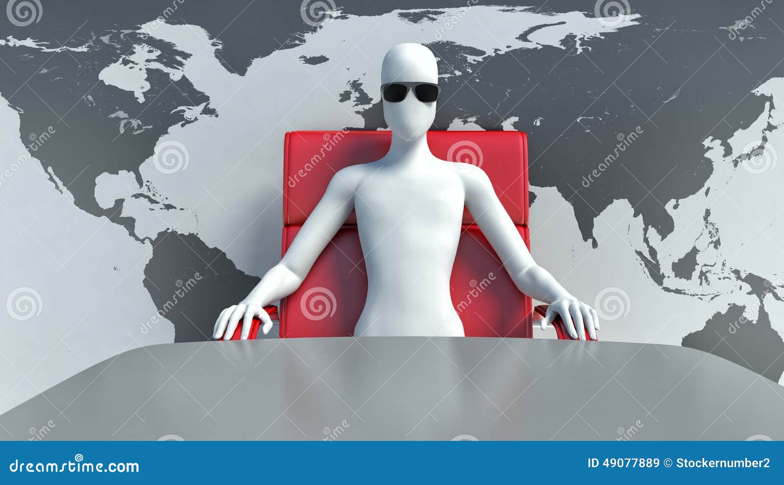 3d man boss stock illustration. Illustration of board - 49077889