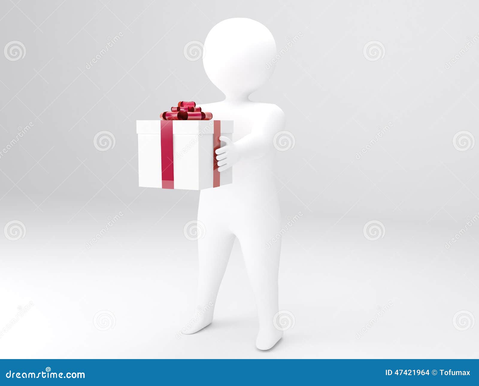 3d man with box stock illustration. Illustration of render - 47421964