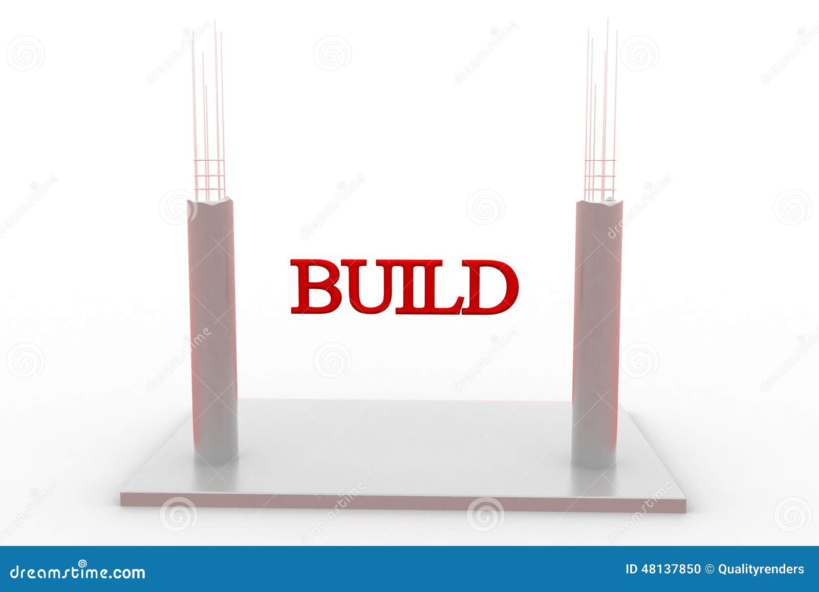 3d man build concept stock illustration. Illustration of path - 48137850