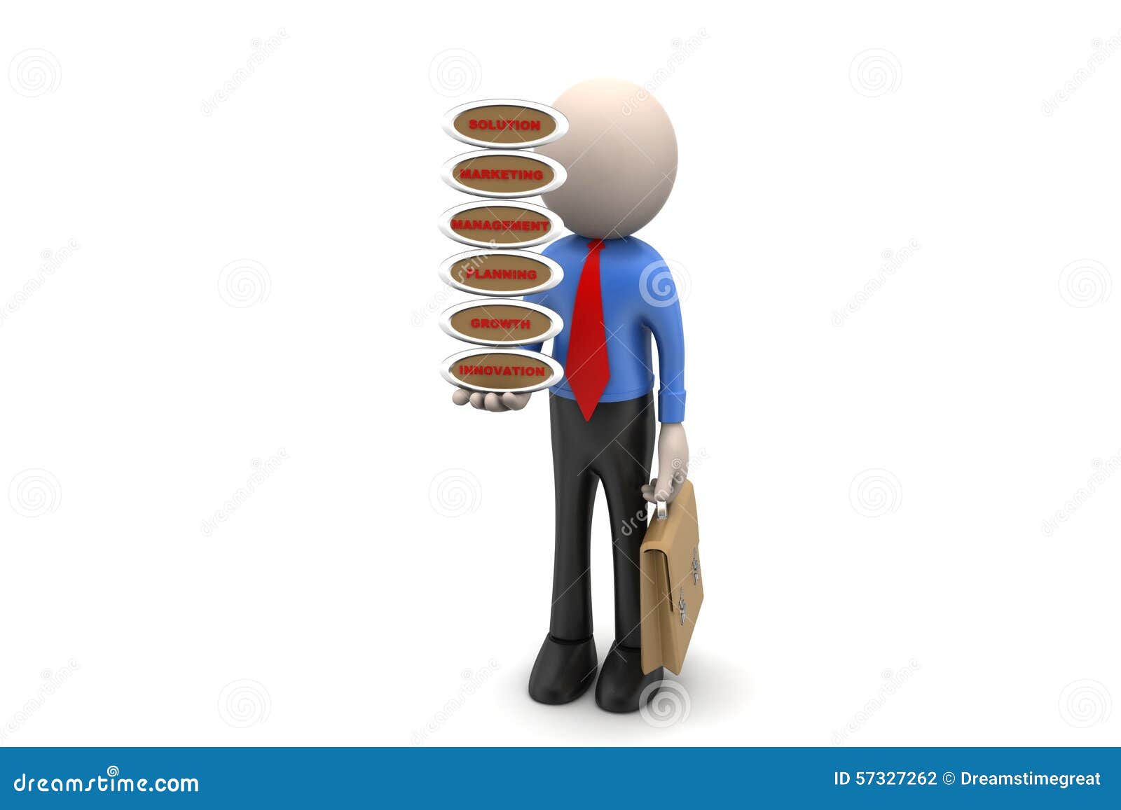 3d man with business chart stock illustration. Illustration of system ...