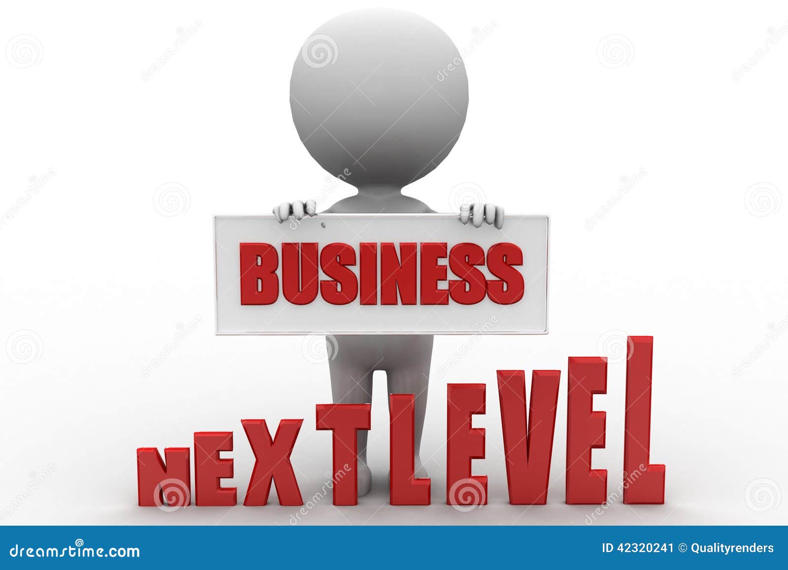 3d man business next level stock illustration. Illustration of ...