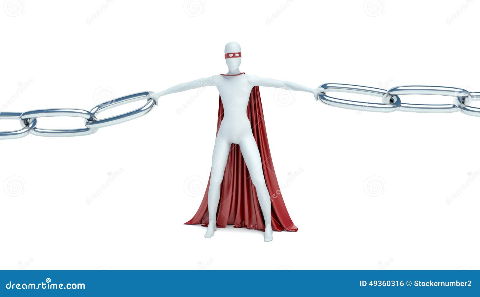 3d man and chain. link stock illustration. Illustration of connection ...