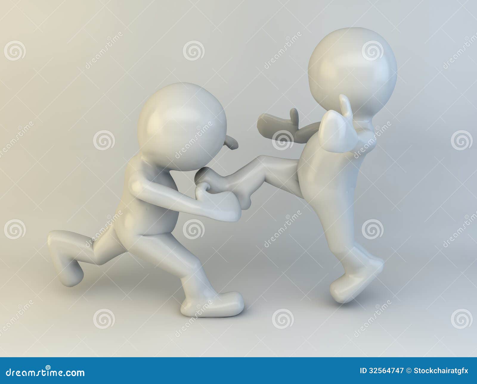 3D man stock illustration. Illustration of competition - 32564747