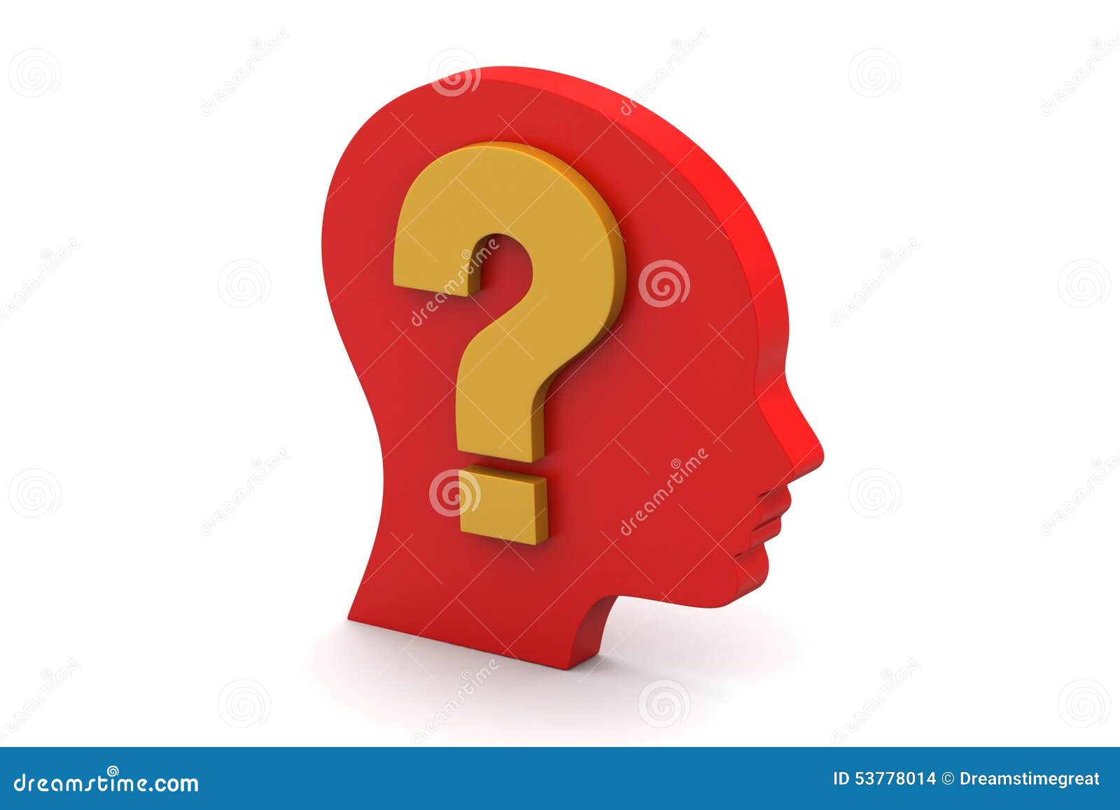 3d man in confusion stock illustration. Illustration of computer - 53778014