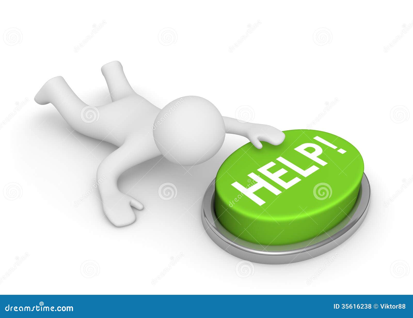 3d Man Crawling To The Help Button Royalty-Free Stock Image ... 3d Man Crawling To The Help Button Royalty-Free Stock Image ...