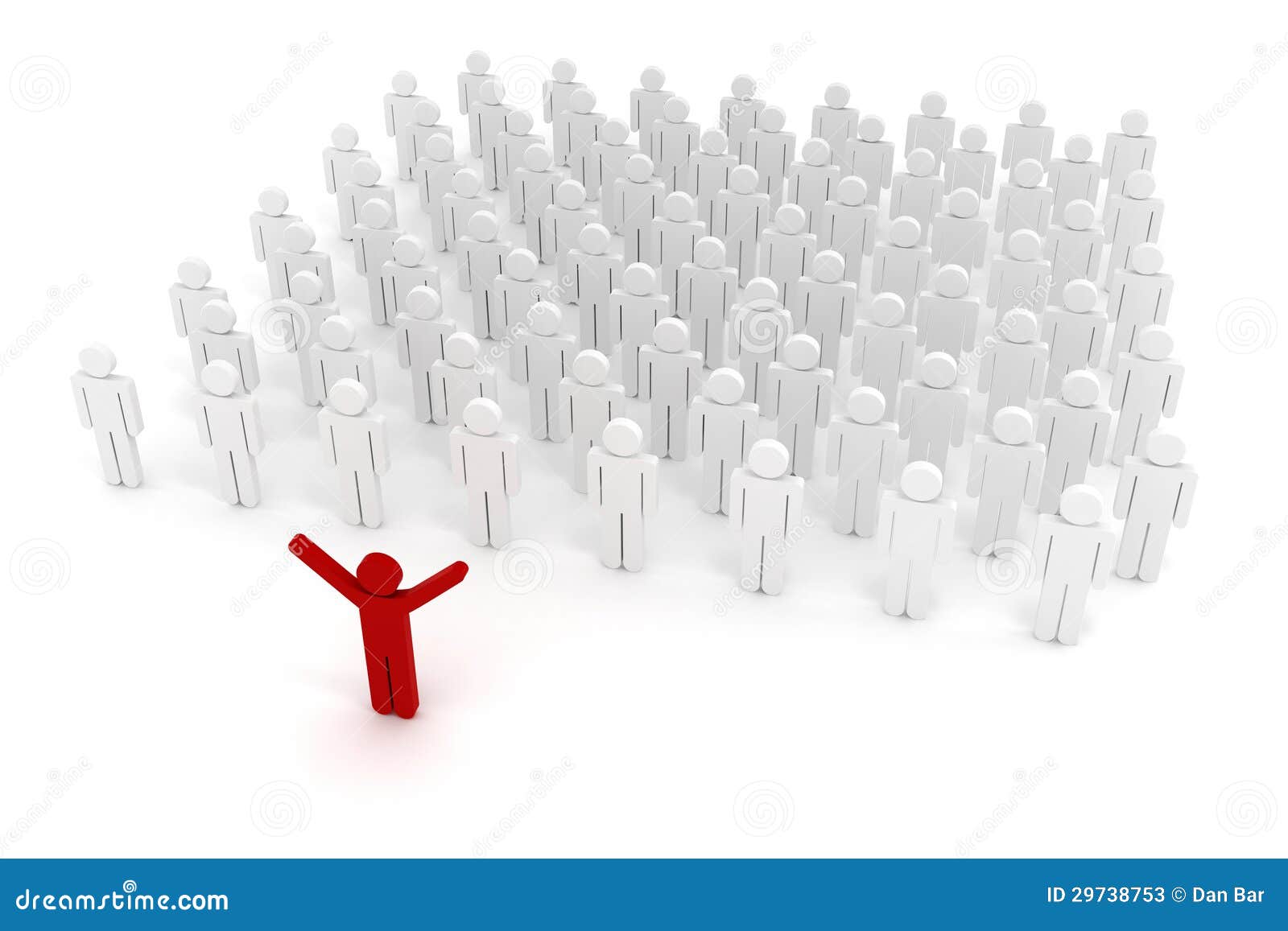 3d man crowd stock illustration. Illustration of isolated - 29738753
