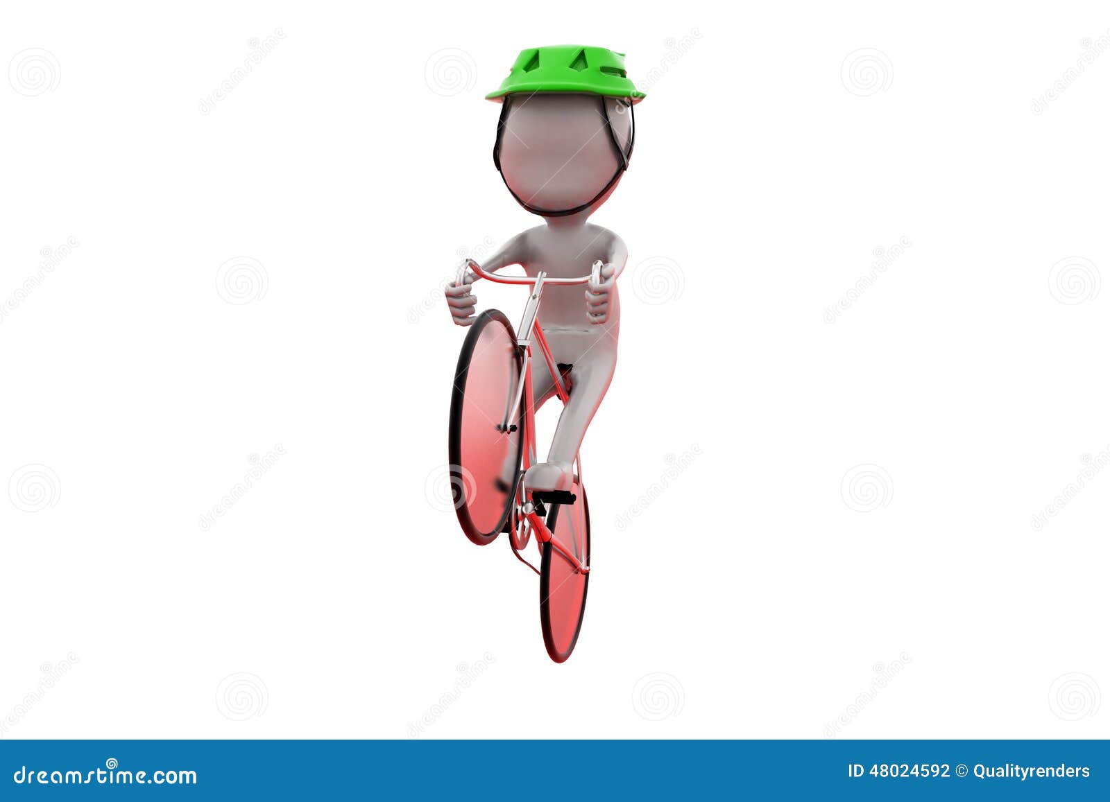 3d man cycle jump concept stock illustration. Illustration of idea ...