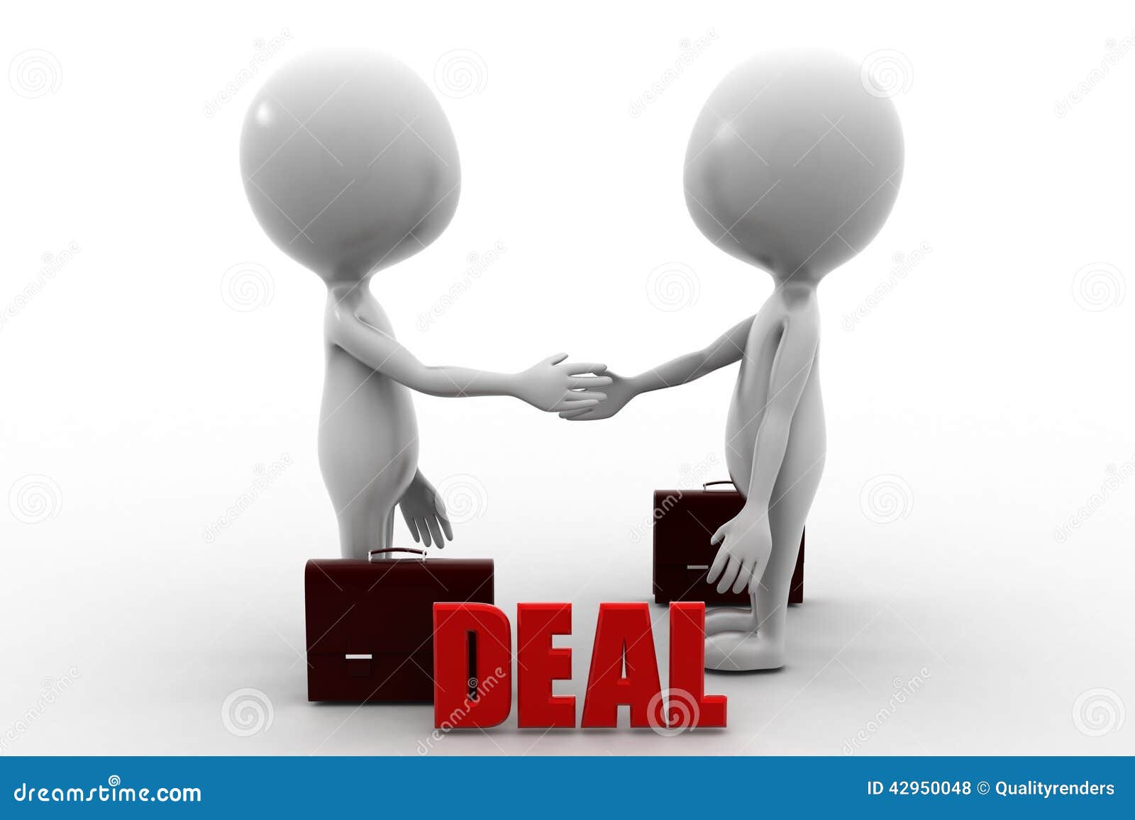 3d man deal concept stock illustration. Illustration of handclasp ...