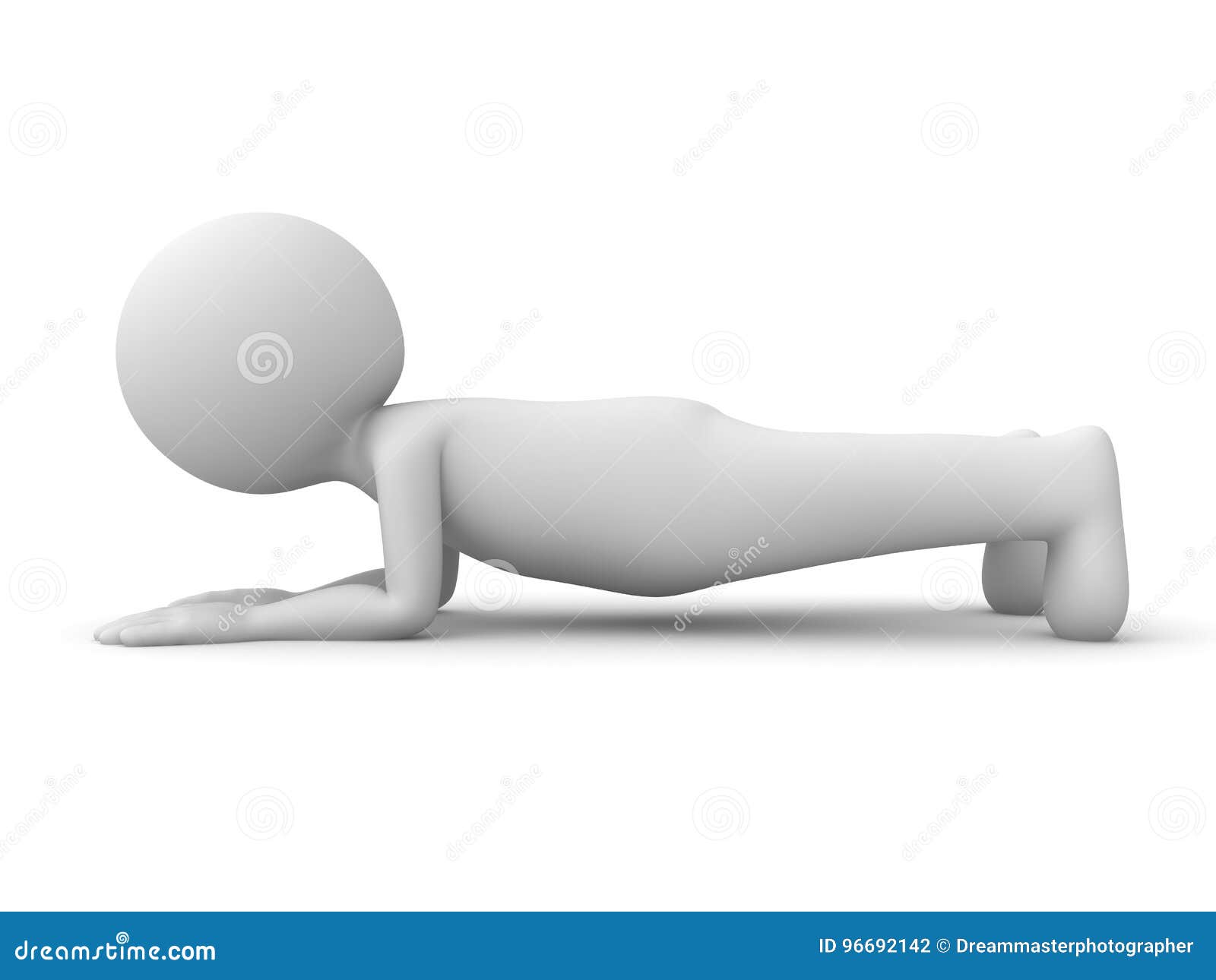 Prone Row Exercise Strength Workout Vector Illustration Silhouette ...