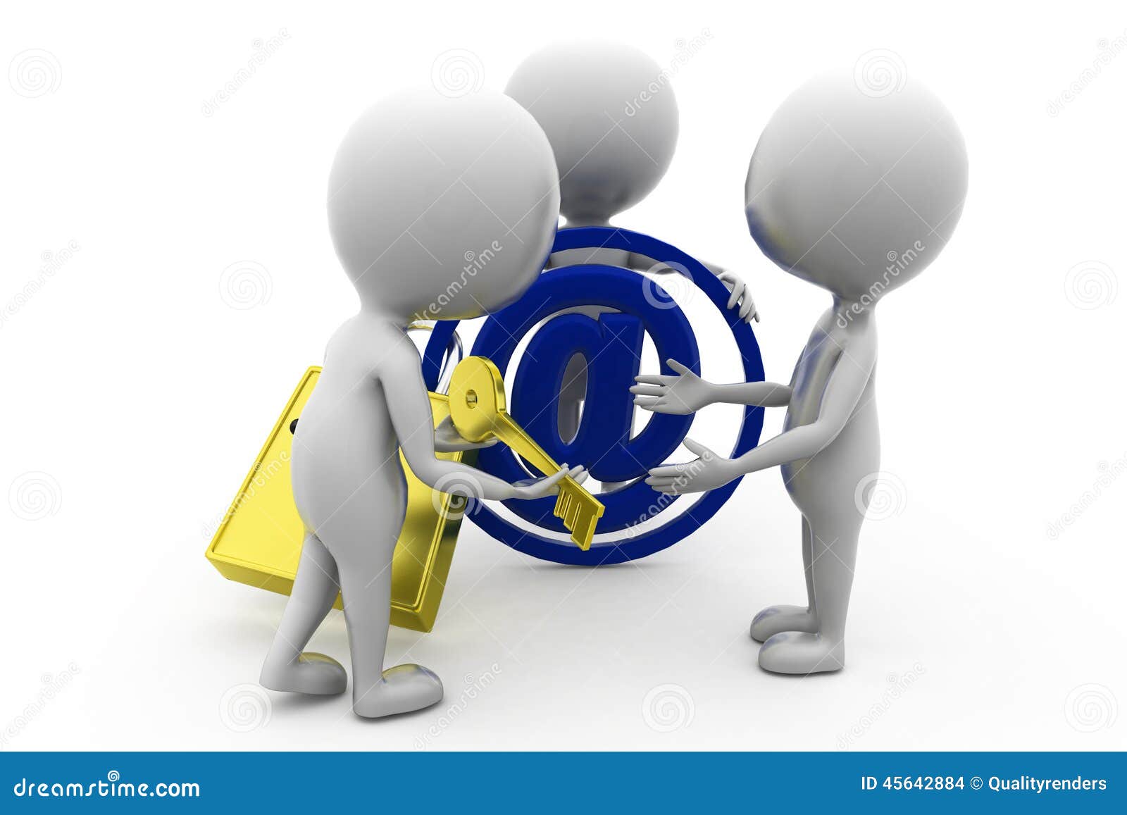 3d man email concept stock illustration. Illustration of connection ...