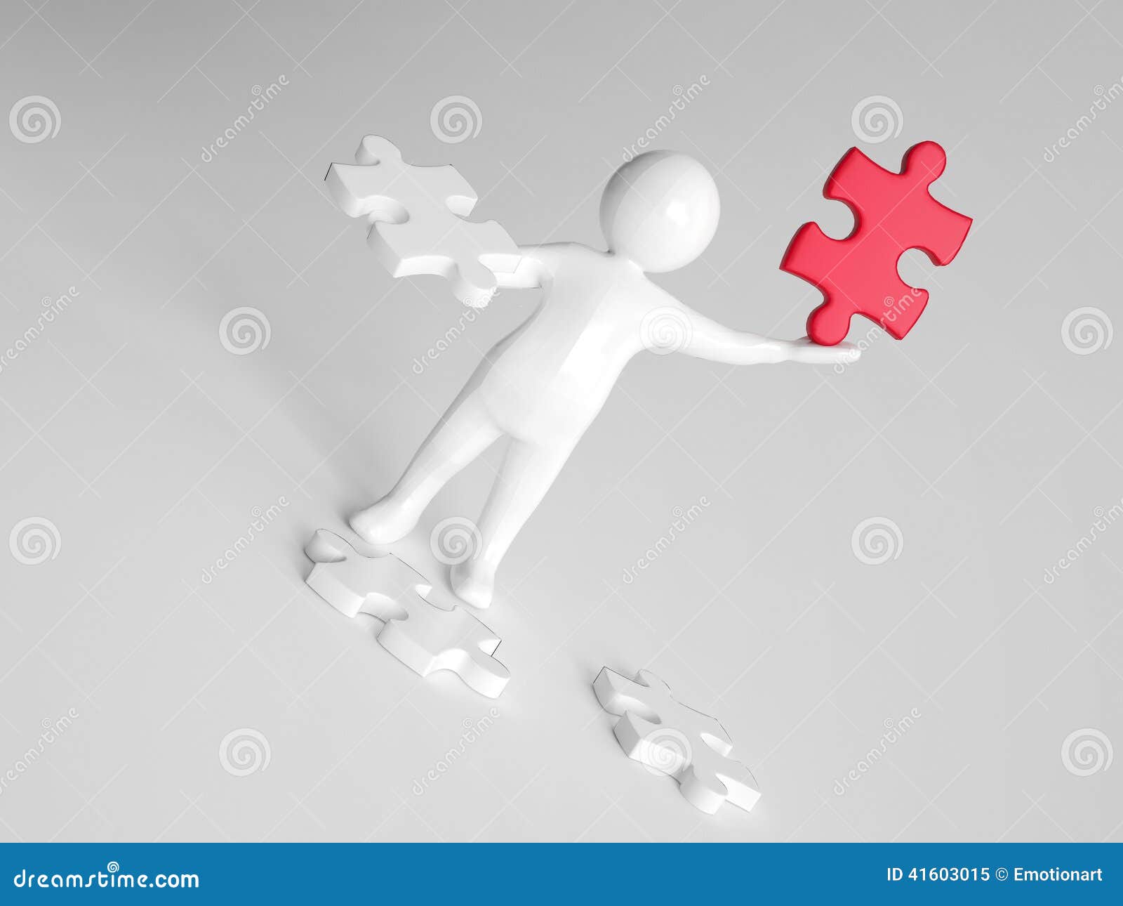 3d Man Finds the Solution To a Problem Stock Illustration ...