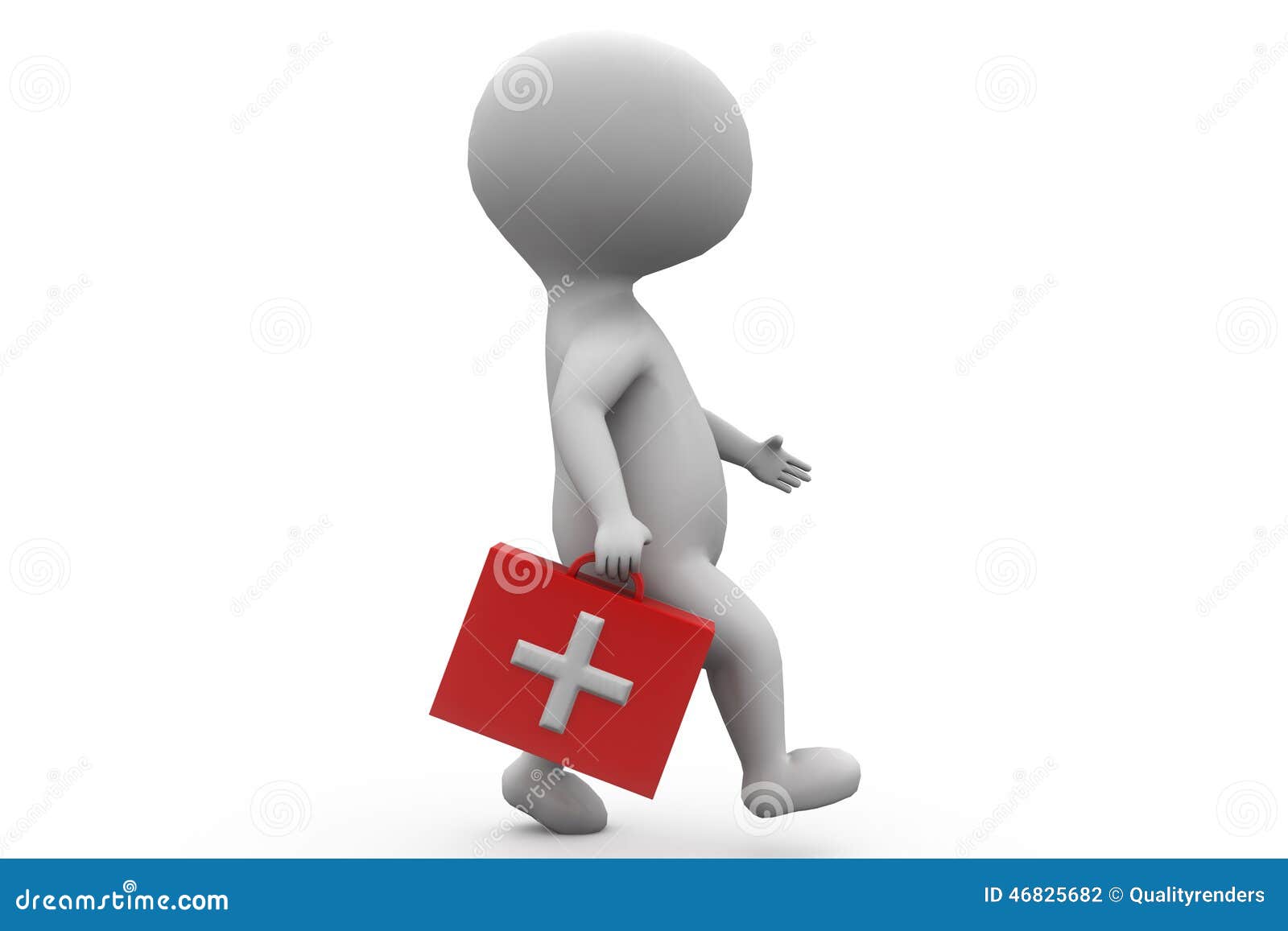 3d man first aid concept stock illustration. Illustration of idea ...