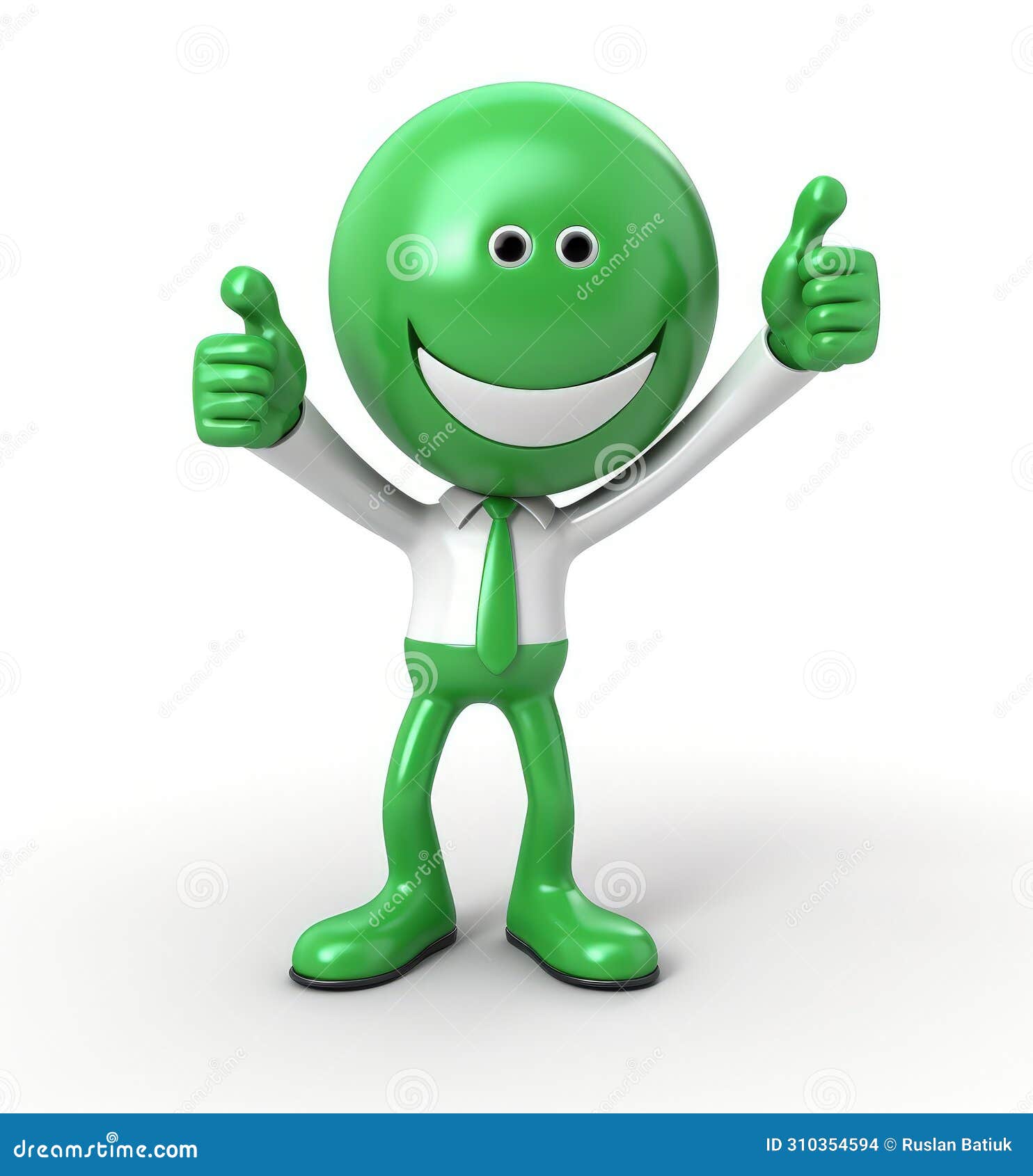 3d Man Is Green Tick Symbol, Signifying Completion And Success, In A ...