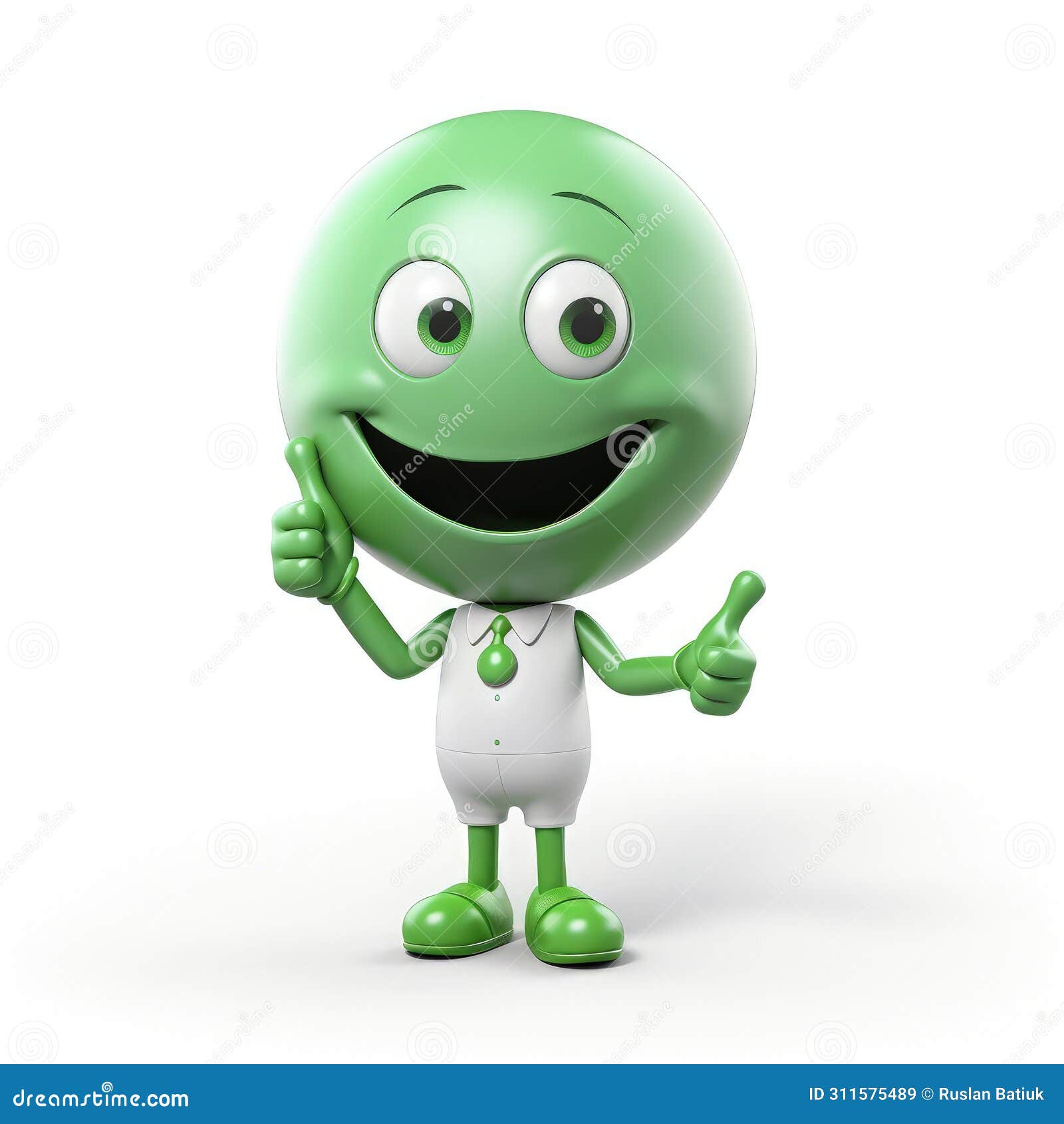 3d Man is Green Tick Symbol, Signifying Completion and Success, in a ...