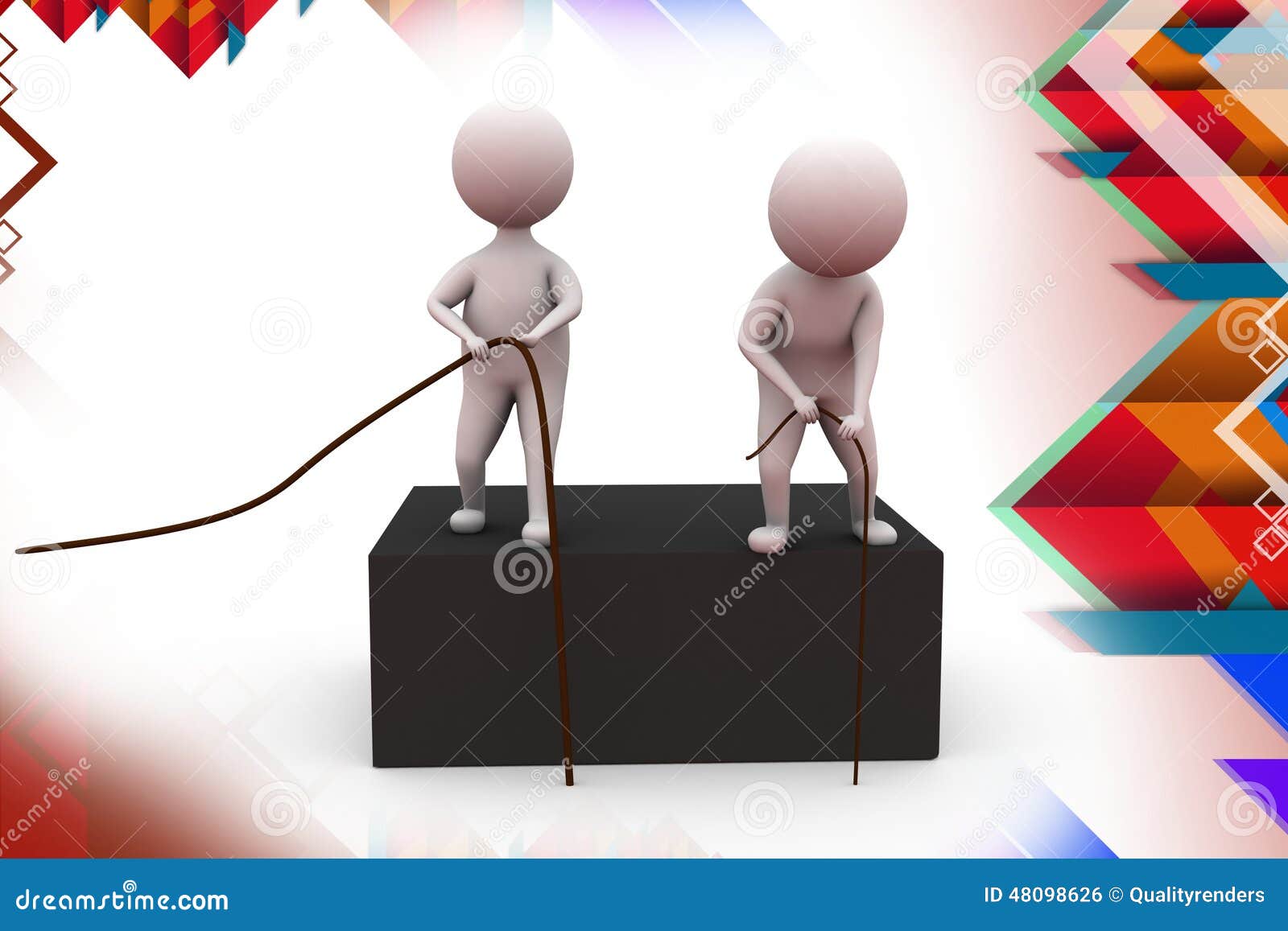 3d Man Help Rope Illustration Stock Illustration - Illustration of help ...