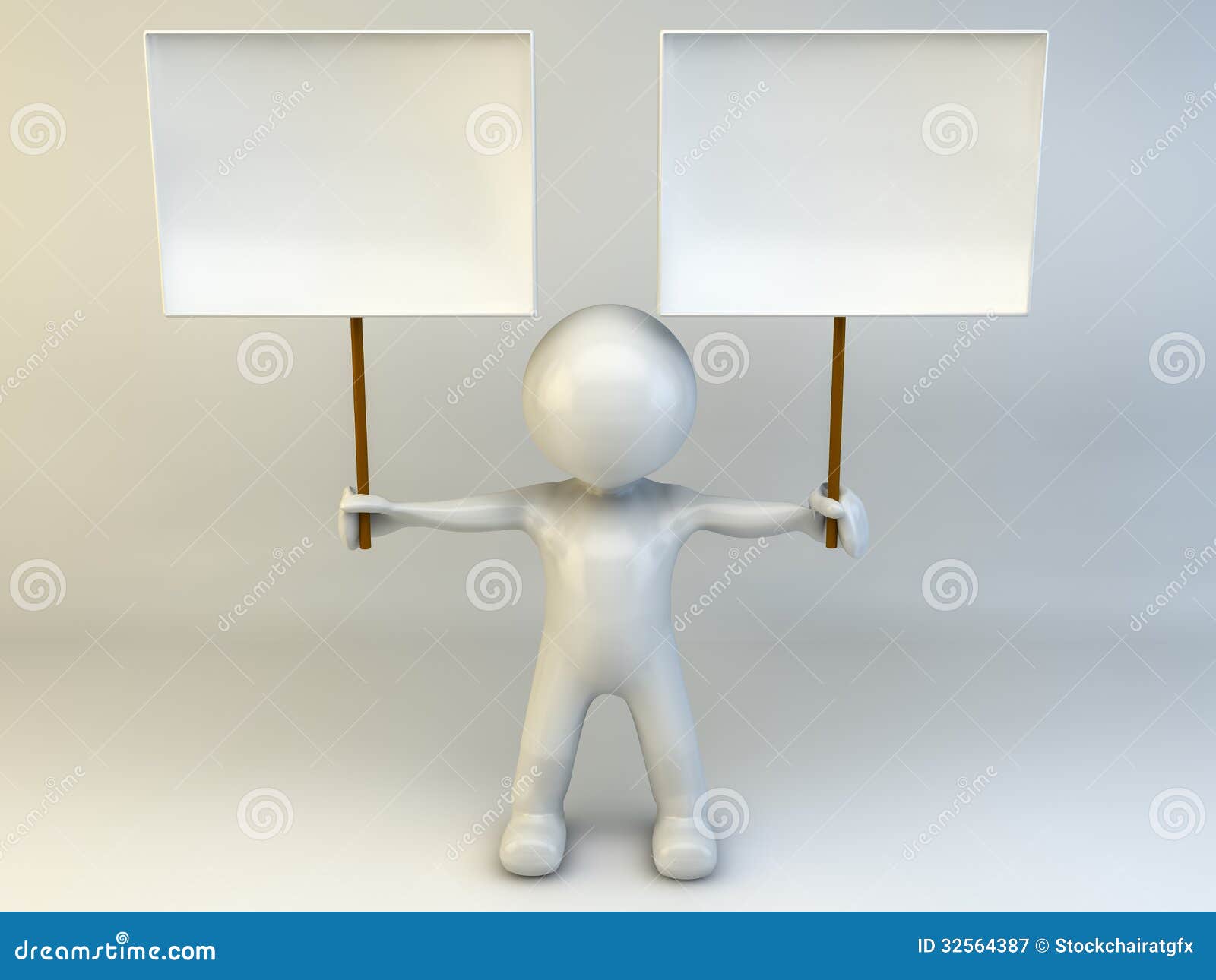 3D man stock illustration. Illustration of render, message - 32564387