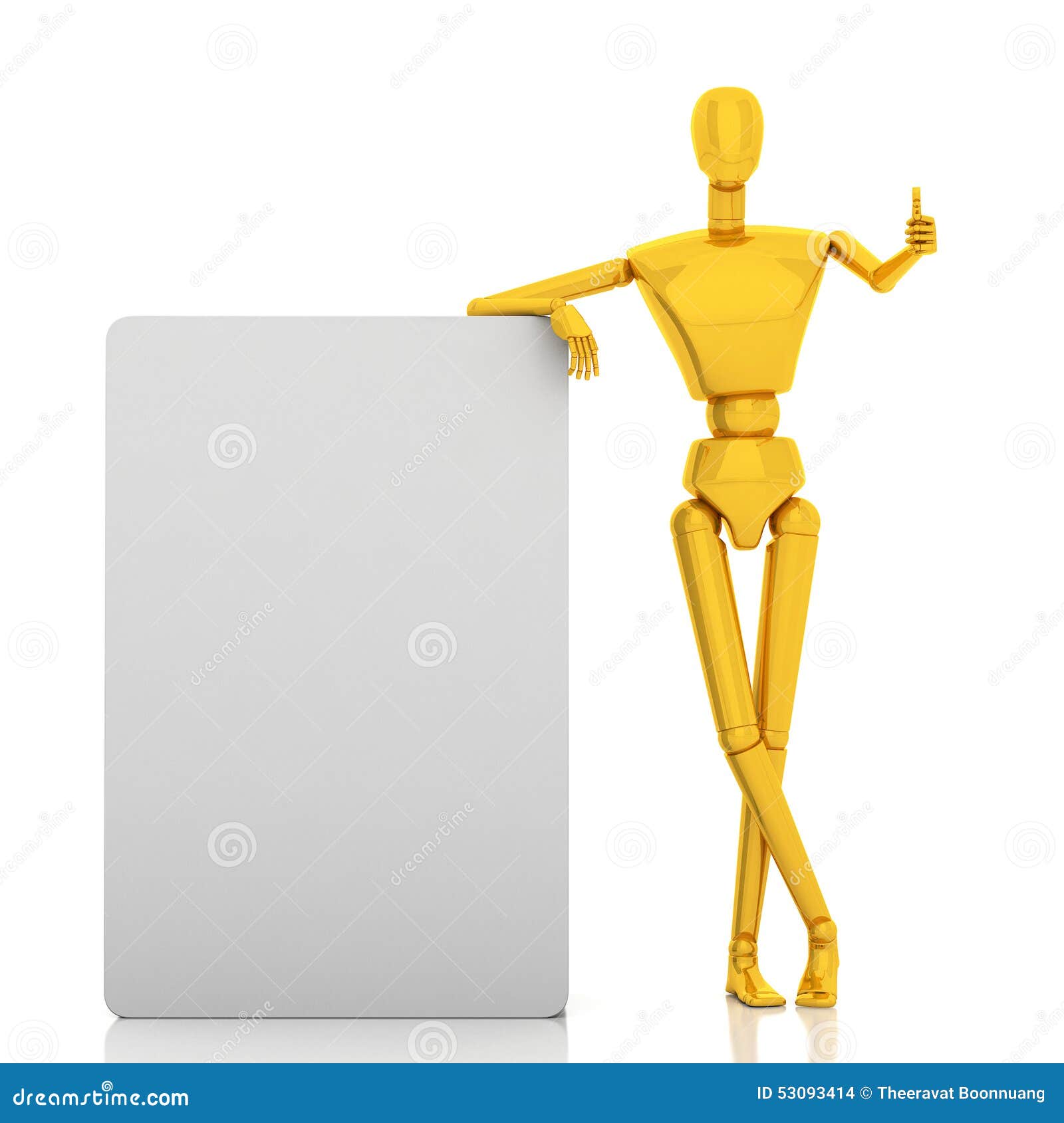 3d Man Leaning On Something And Showing Okay Hand Gesture Over White ...
