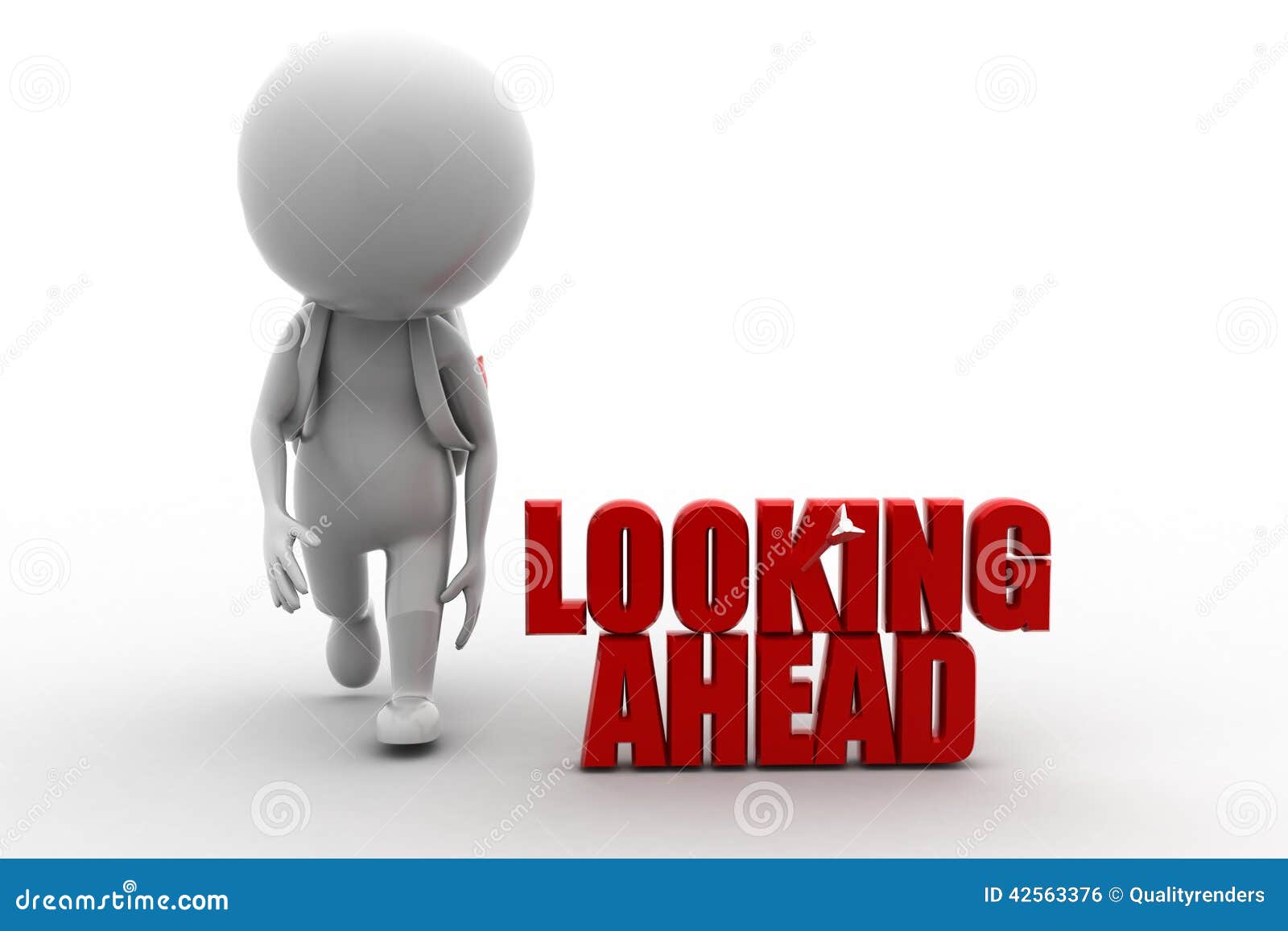 3d man looking a head stock illustration. Illustration of business ...