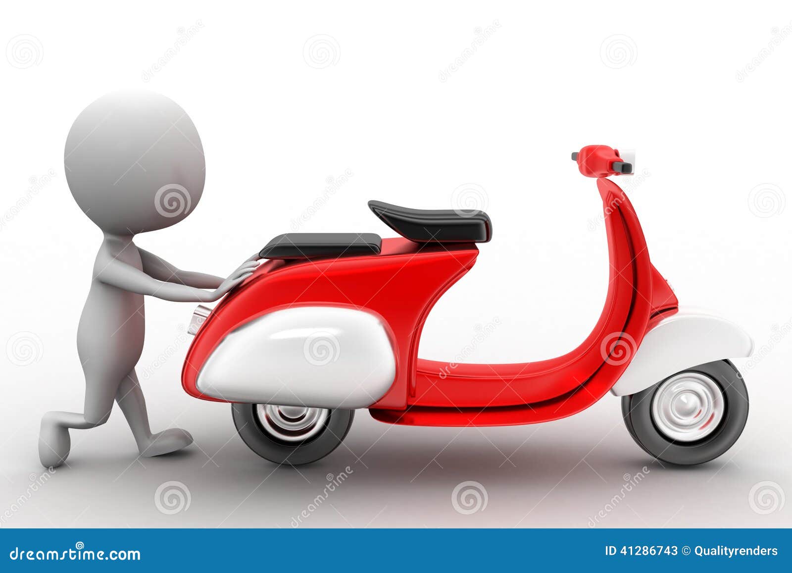 3d man with man stock illustration. Illustration of express - 41286743