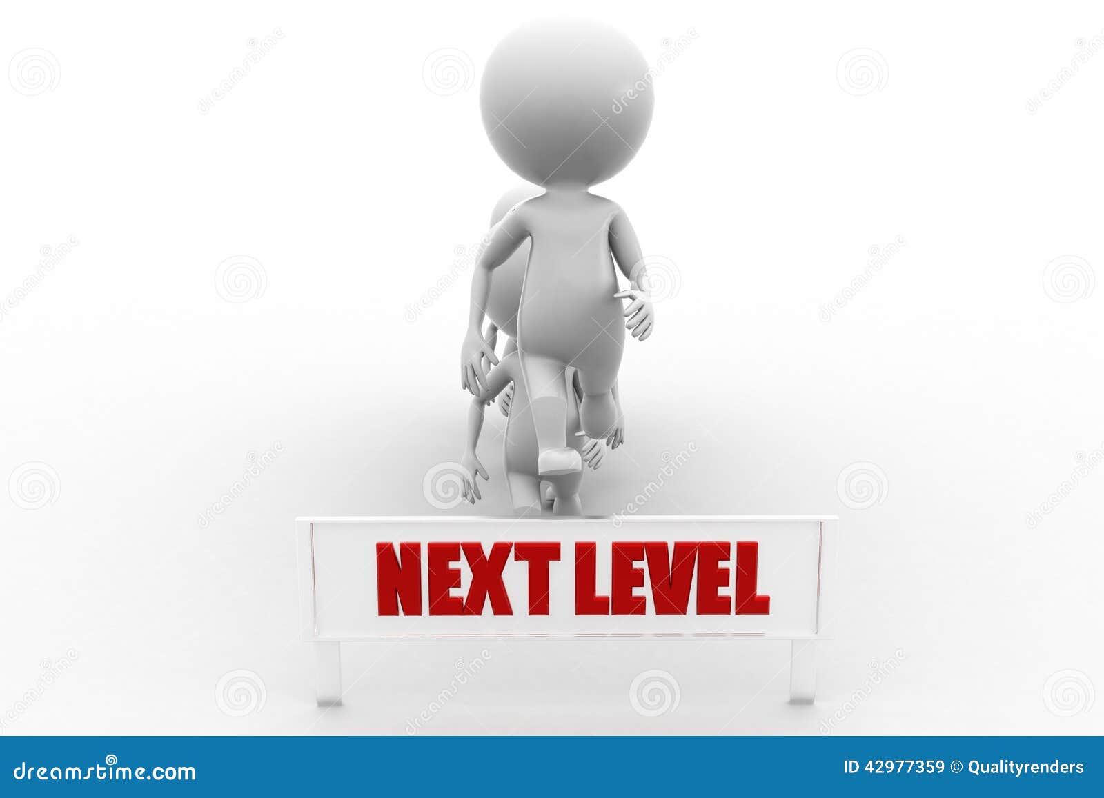 3d man next level stock illustration. Illustration of achievement ...