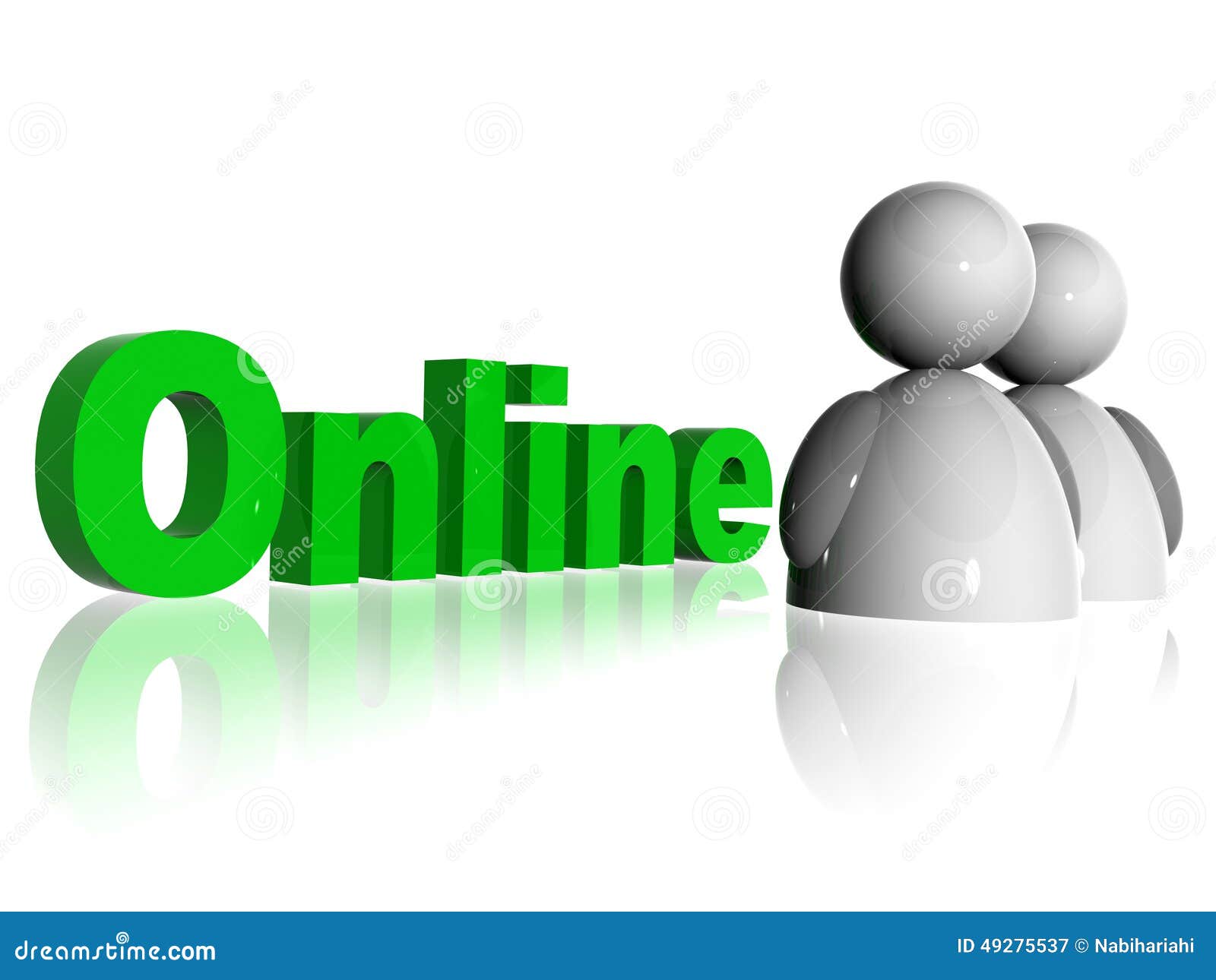 3d man online stock illustration. Illustration of palm - 49275537