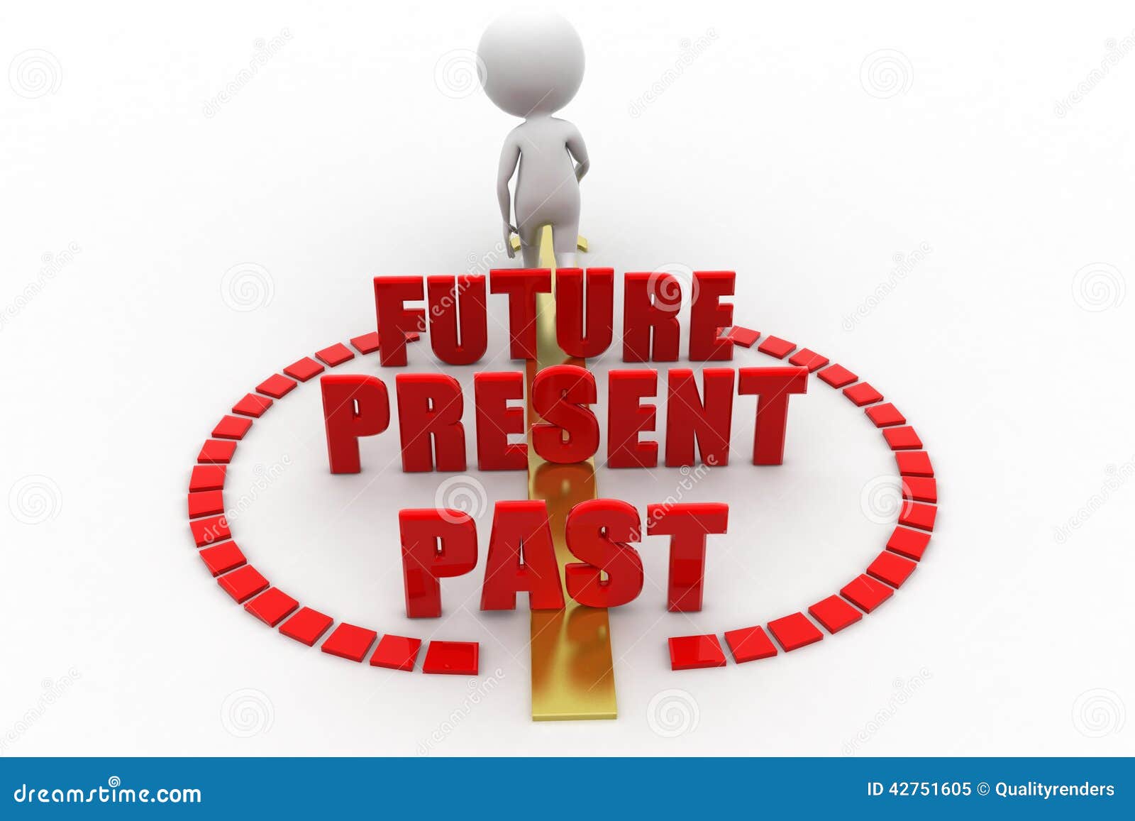 3d man past present future stock illustration. Illustration of history ...