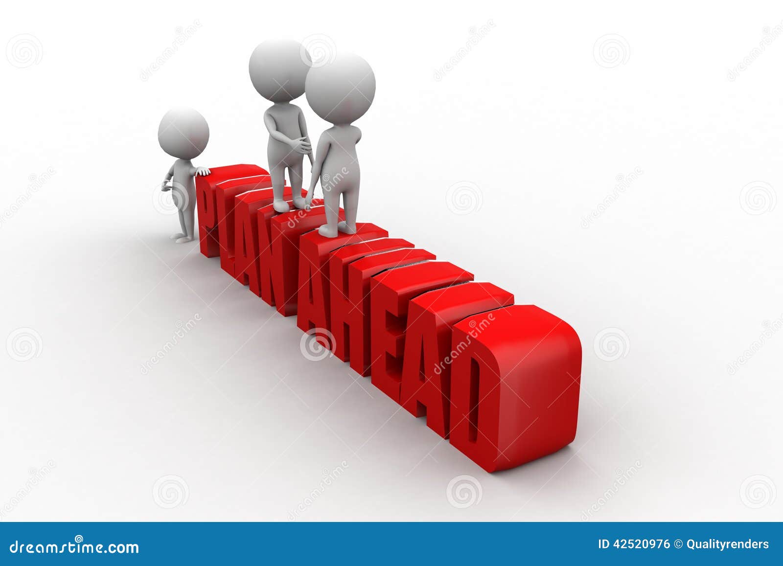 3d man plan a head stock illustration. Illustration of occupation ...