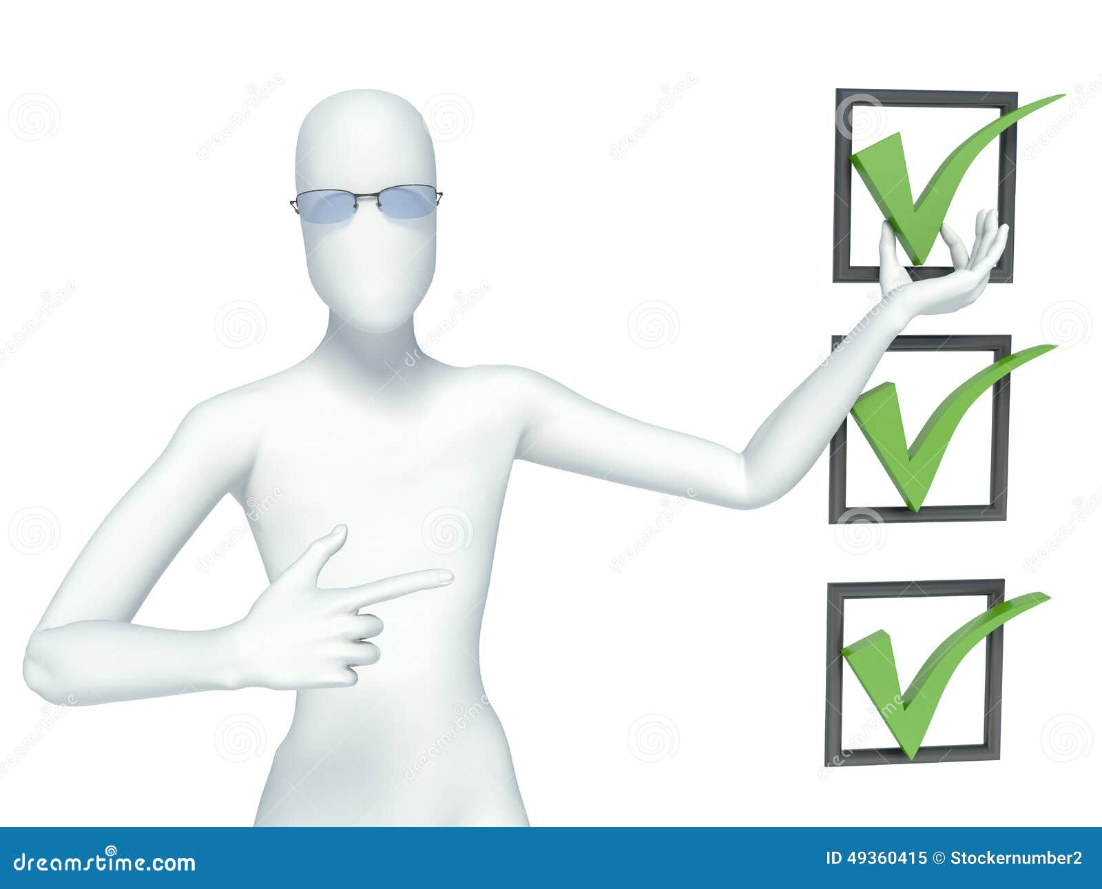 3d man and positive symbol stock illustration. Illustration of cool ...