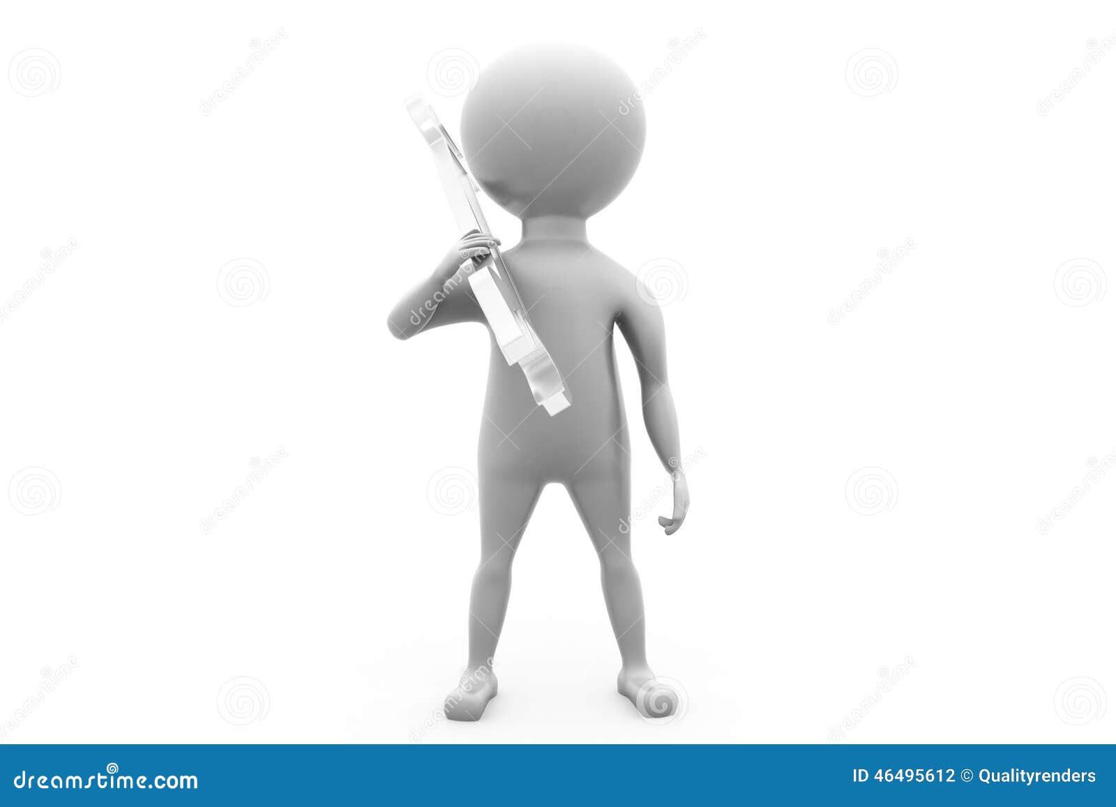 3d man repair concept stock illustration. Illustration of handyman ...