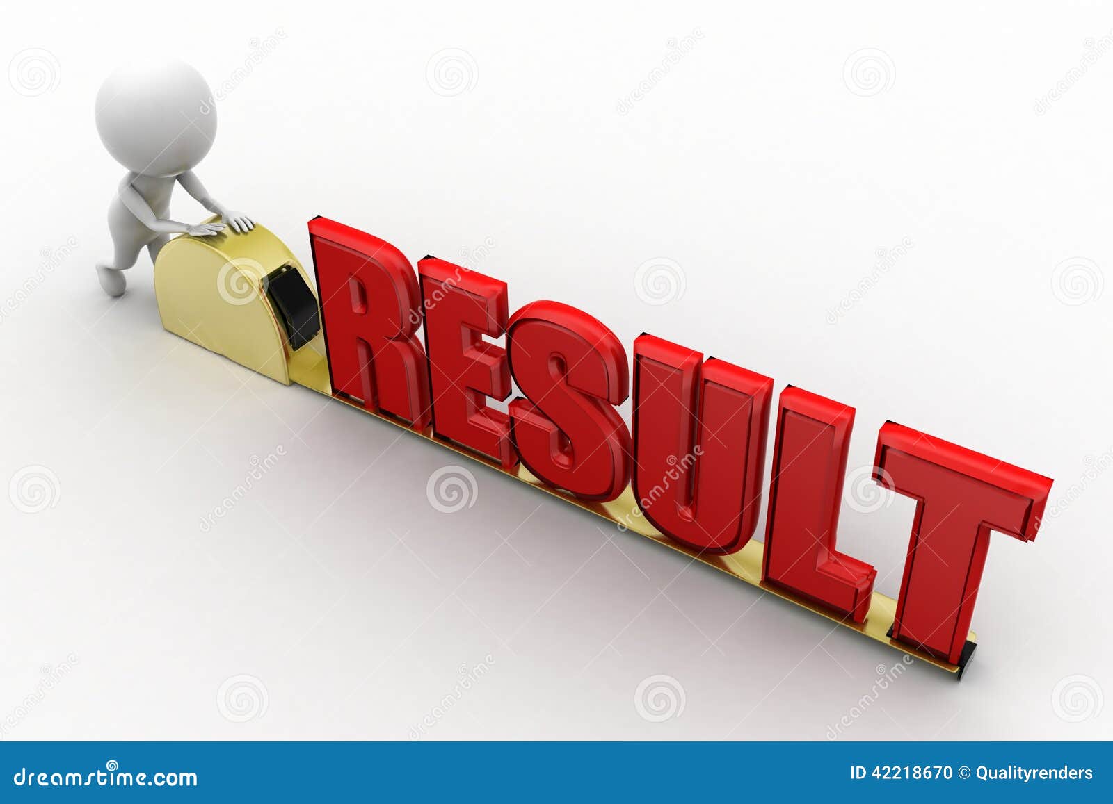 3d man results stock illustration. Illustration of consequence - 42218670